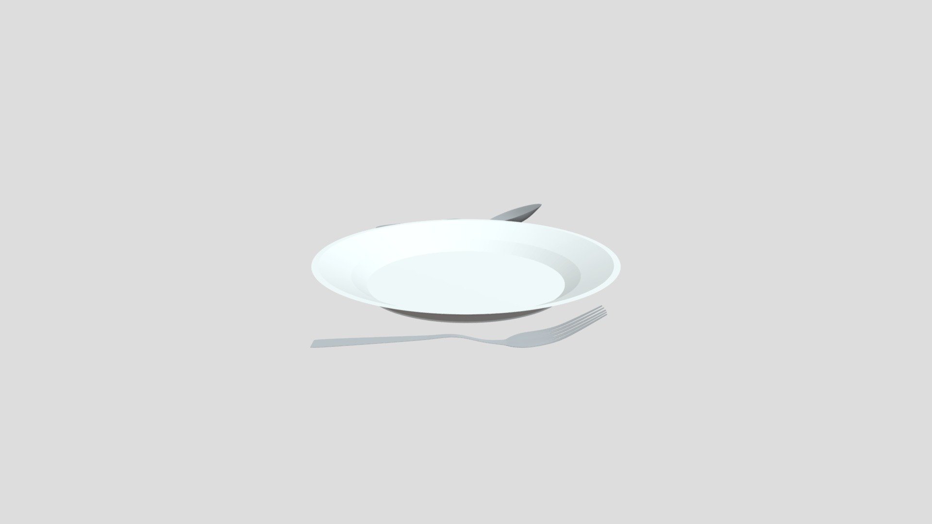 Spoon Plate and Fork - Download Free 3D model by ahtusik [53f2e79 ...