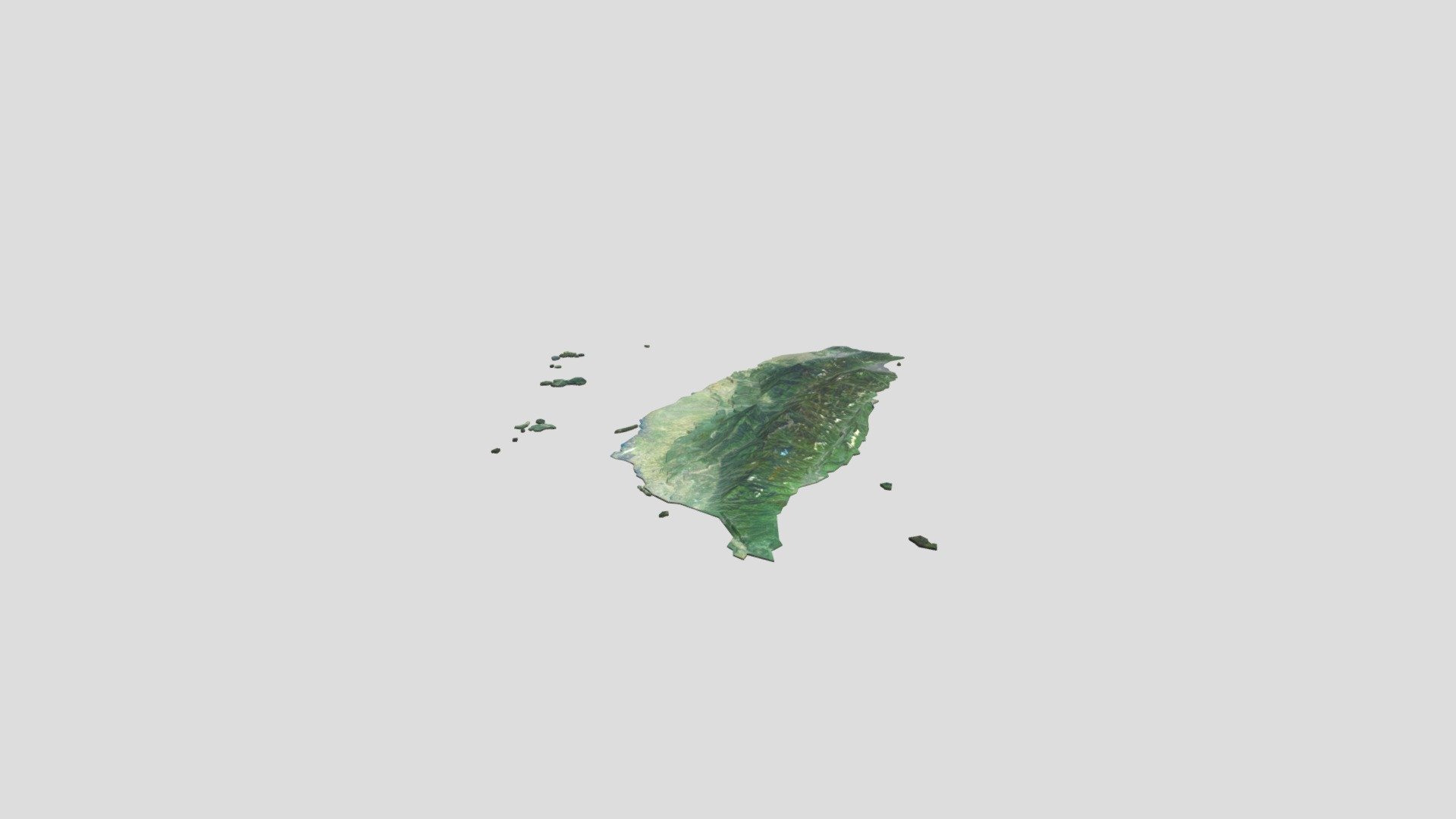 Taiwan Map Mountains - 3D model by sharkdodododododo (@phil153351 ...