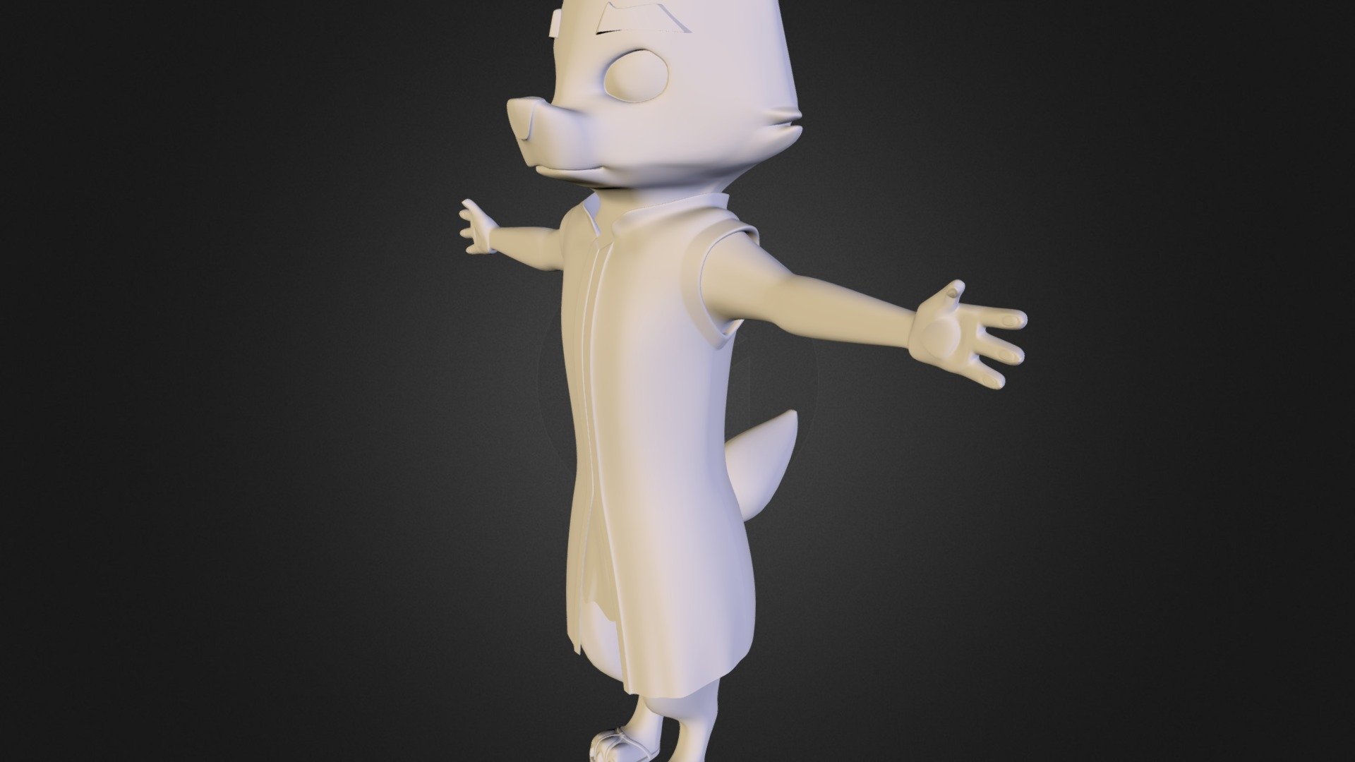 Cult wolf - 3D model by Gustavo Carozzi (@Aangus) [53f8874] - Sketchfab