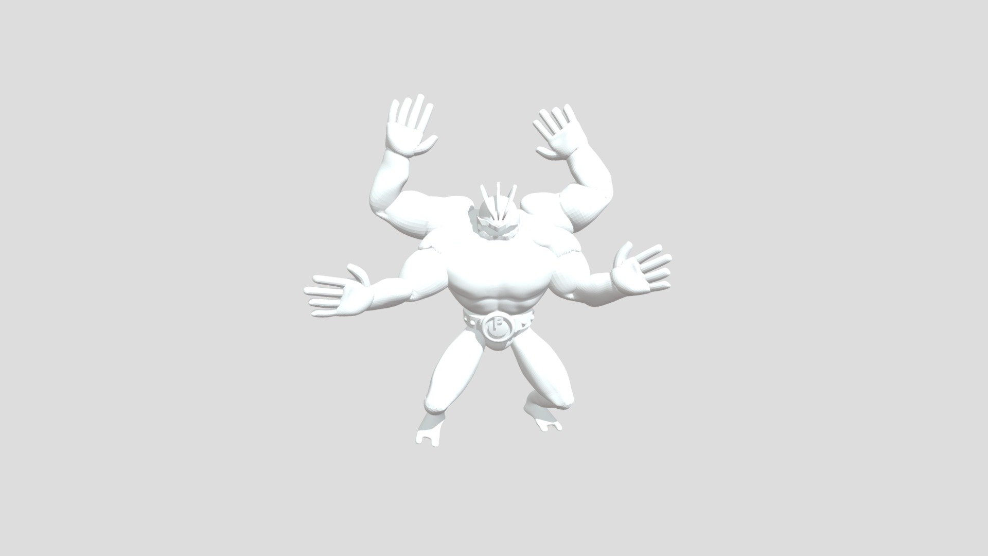 Machamp - 3D model by moweia [53fd5f6] - Sketchfab