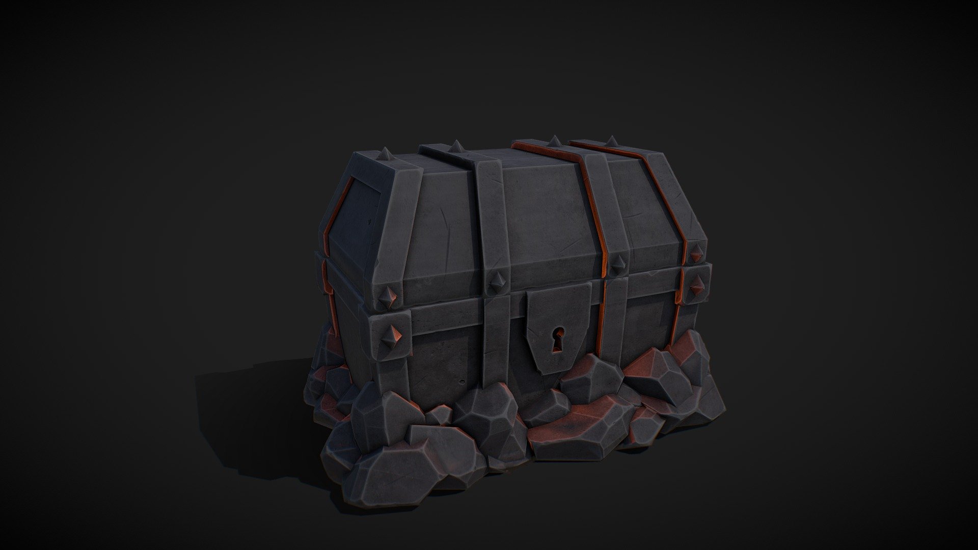Stylized Stone Chest - 3D model by Artem Kolesnikov (@artem_k) [540145d ...