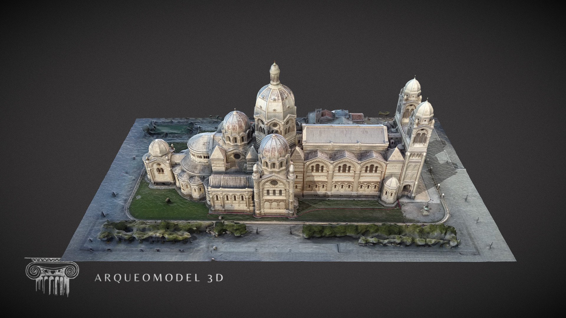 Marseille Cathedral | MARSEILLE - Buy Royalty Free 3D model by ...