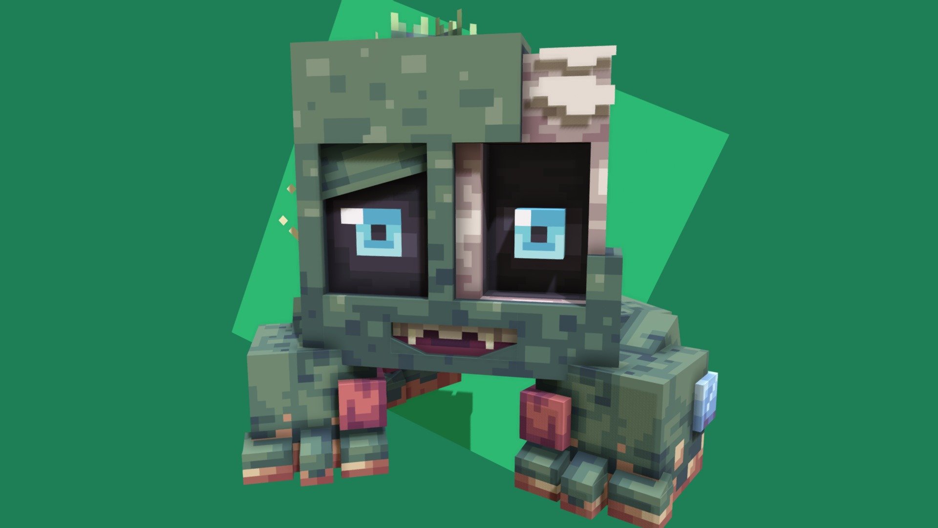 Creeper_Evolution Stage 2 - 3D model by Maks - Art (@maksart1) [54067f8 ...