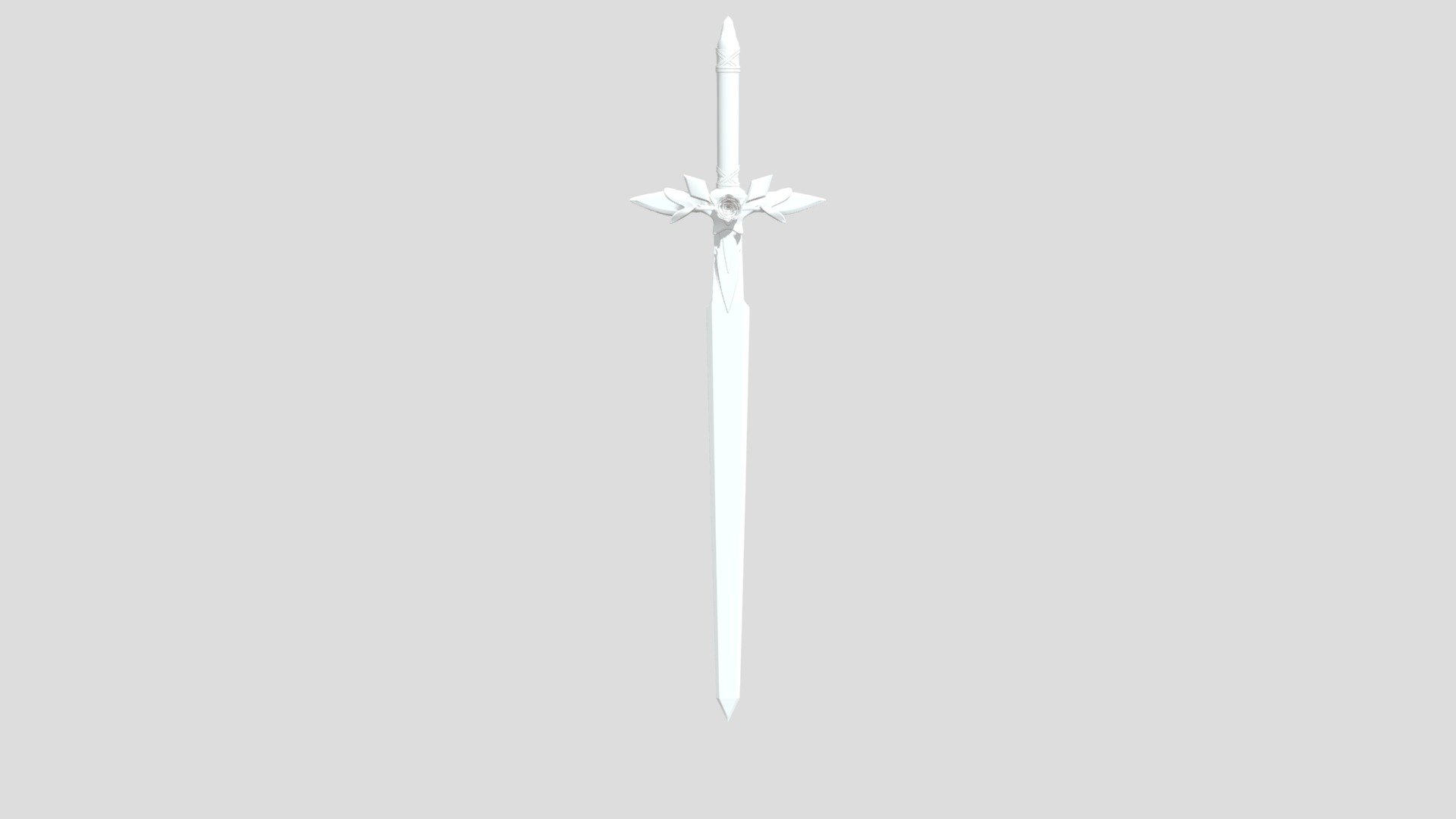 Blue Rose Sword - 3D model by DeathCodeX [5407476] - Sketchfab