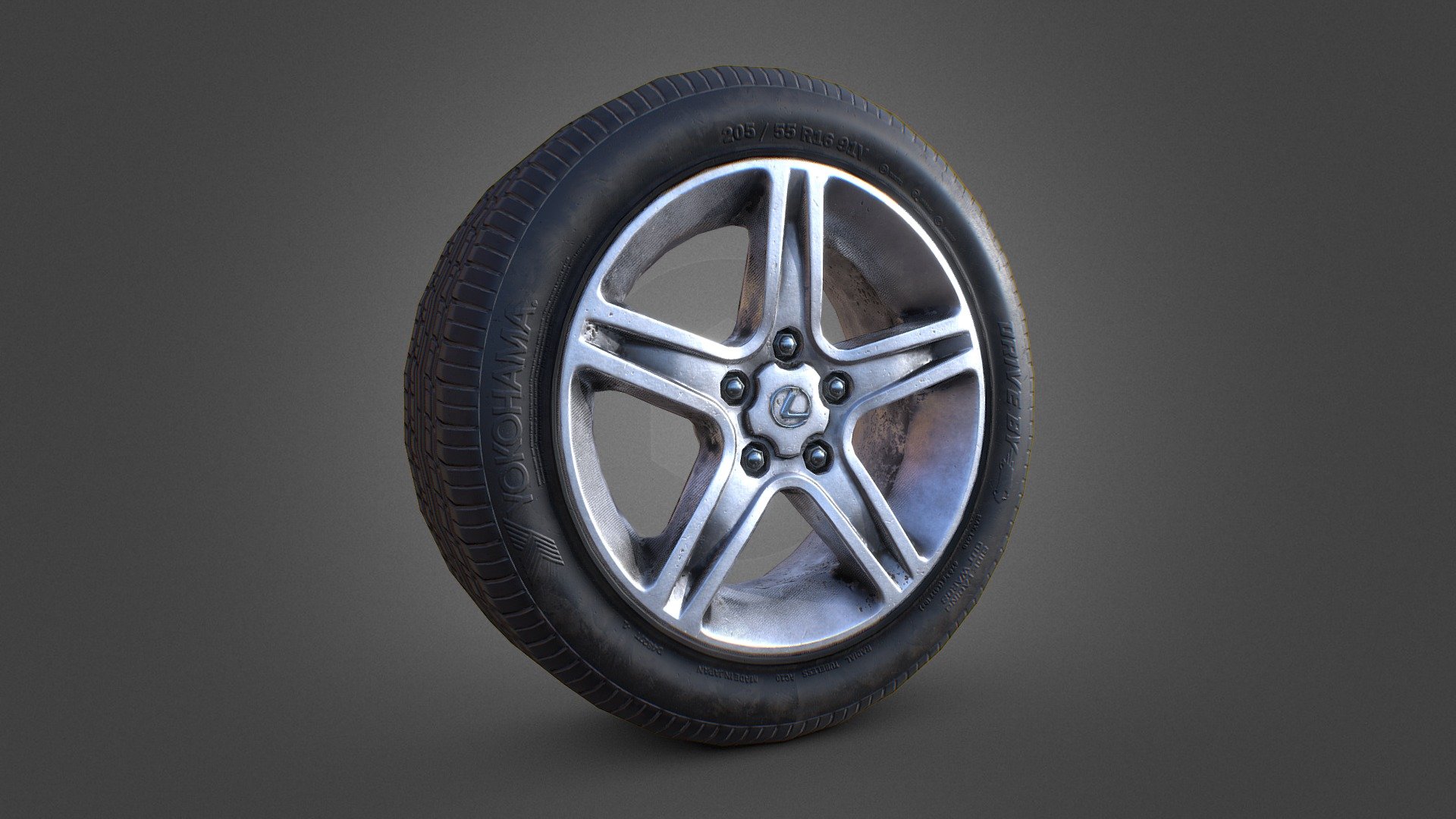 Car Wheel - 3D model by Art Lyft (@jimmyq) [540a632] - Sketchfab