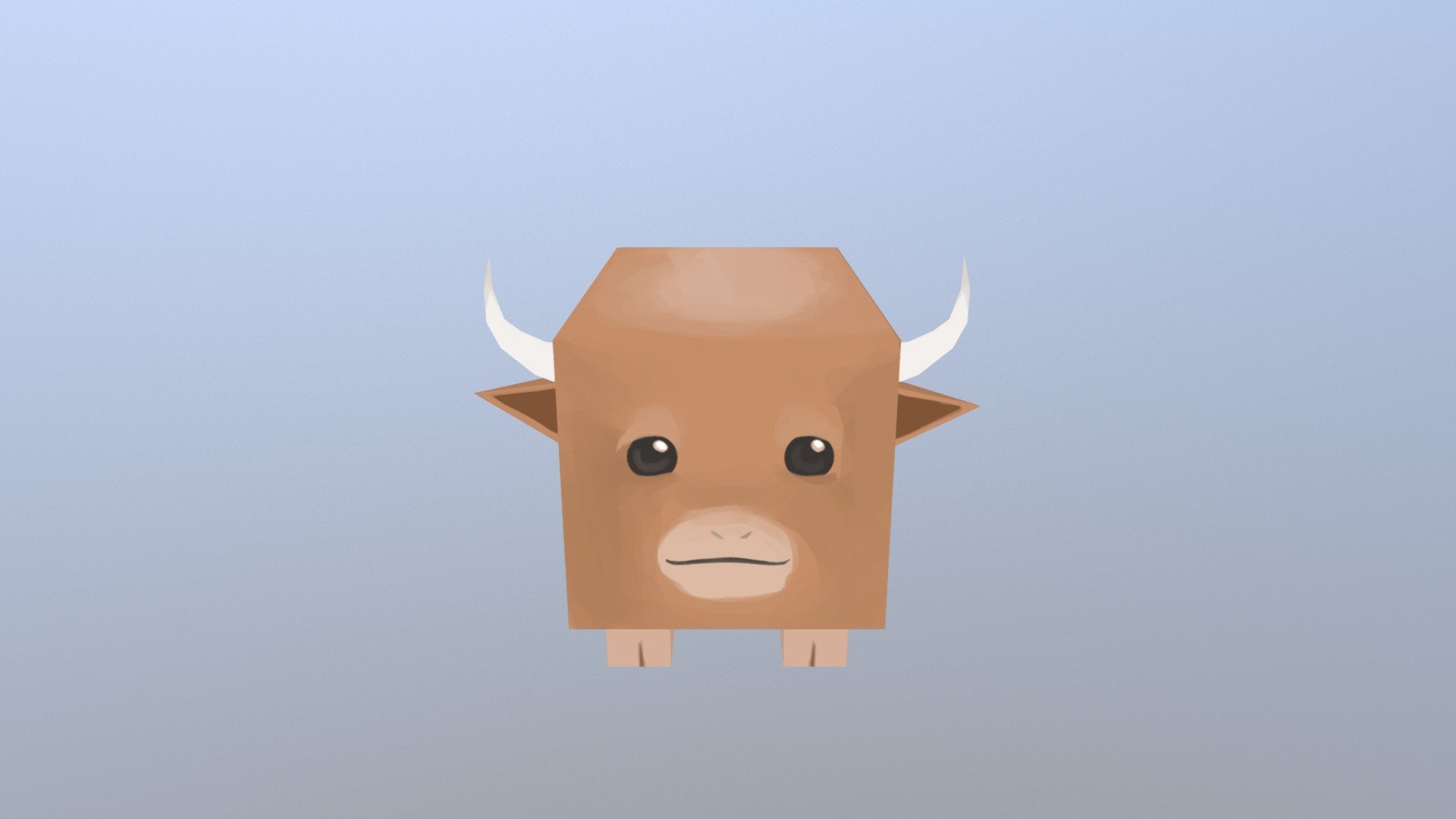Cube Cow - 3D model by thebome [540aaaa] - Sketchfab