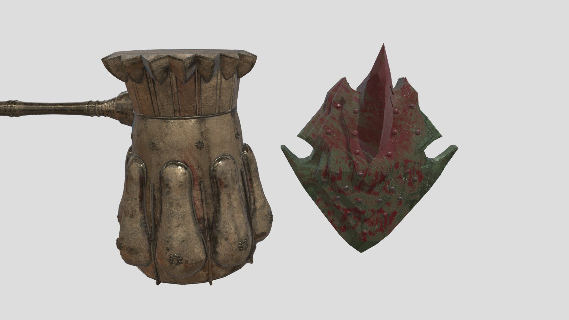 OrcShield/Smough'sHammer - 3D model by Lucas Lapertosa (@ldlapertosa ...