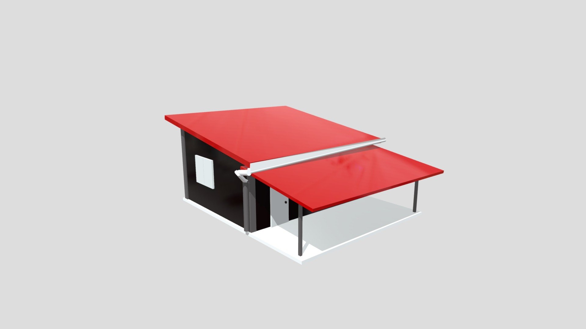 Simple House - Download Free 3D model by kieshinn [540cc3f] - Sketchfab