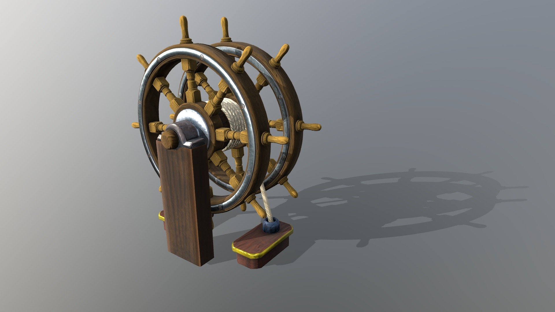 A Stylized Helm of a Ship - 3D model by SudoNova [540ee26] - Sketchfab