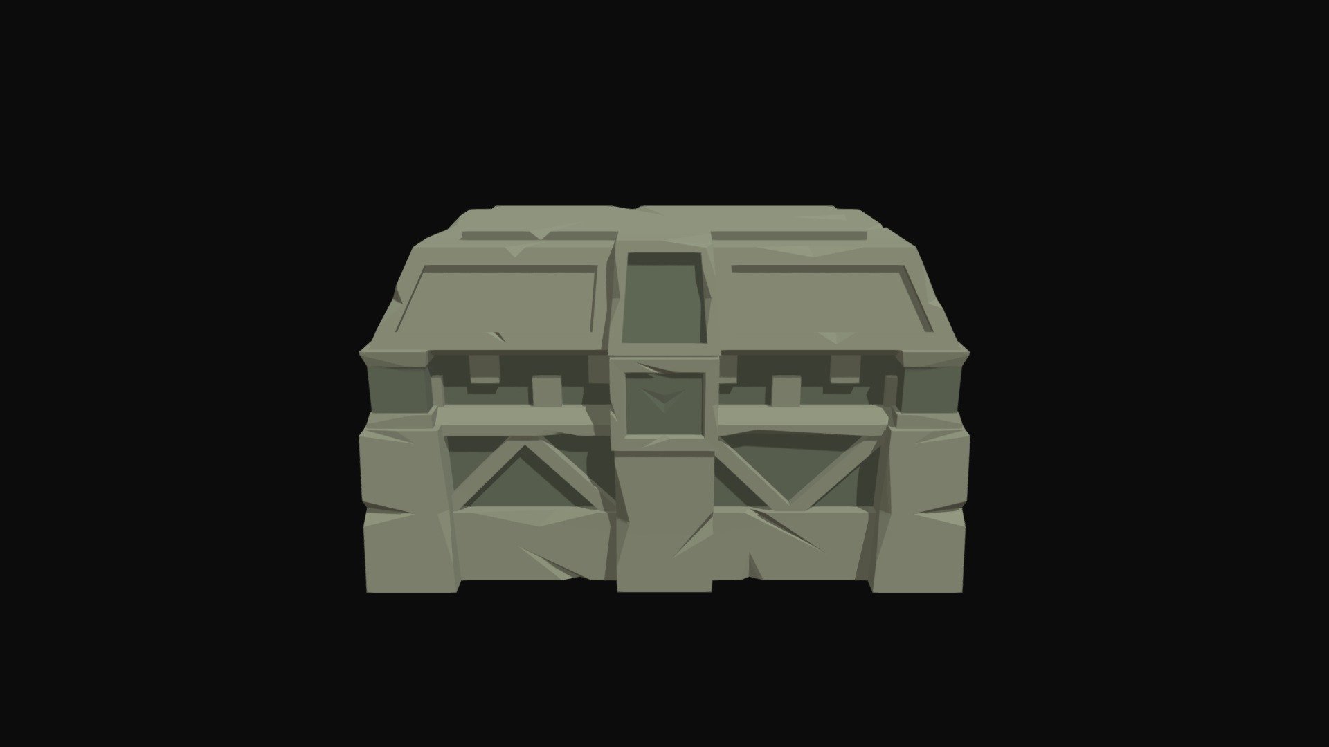 Cartoon aztec chest Polygonal - Download Free 3D model by Tykryk ...