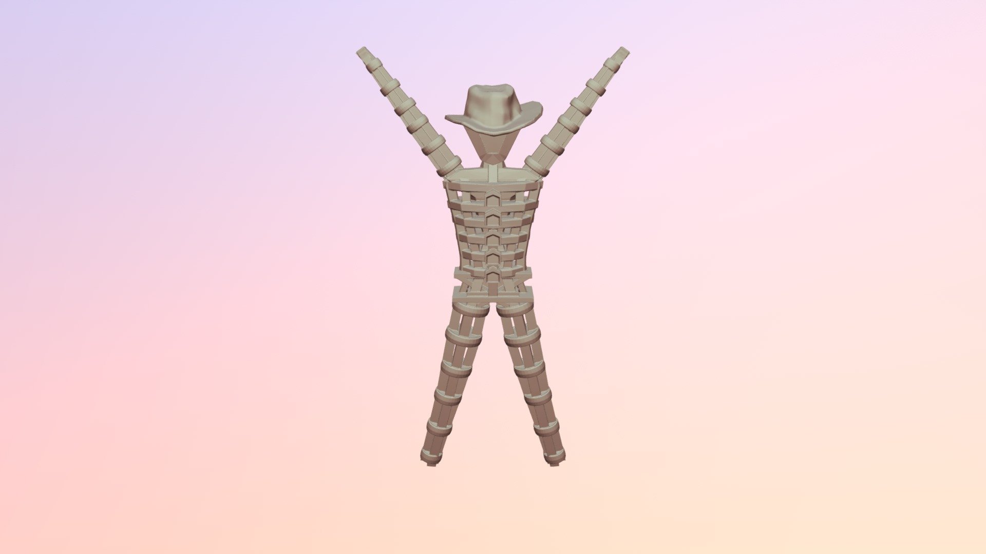 Stick Man 2018 2 Hat - 3D model by daniel_maslak [5410454] - Sketchfab