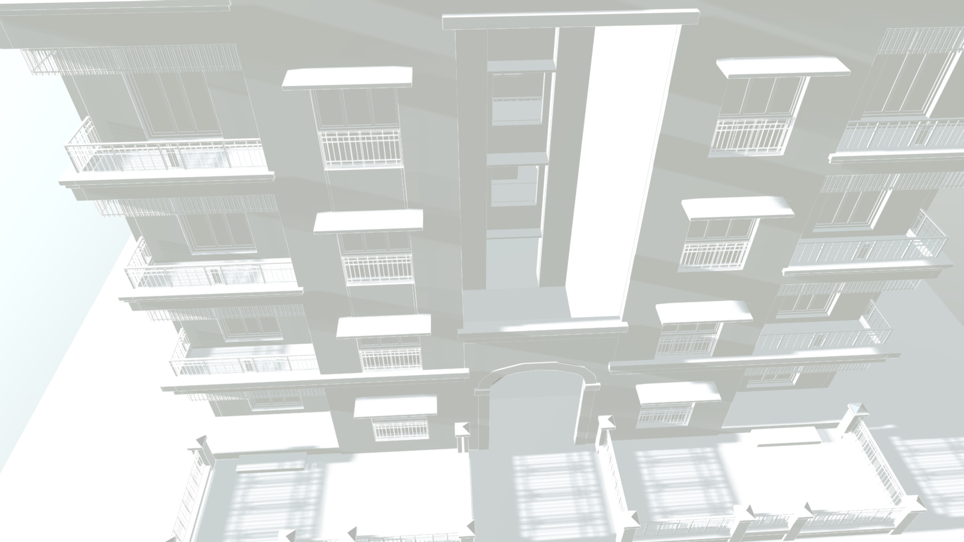 Facade Design - 3D model by njvaliulla [5413075] - Sketchfab