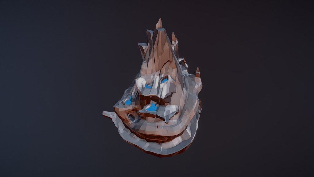Low Poly Aesthetic Mountain Top (version 11) - 3D model by mhulse ...