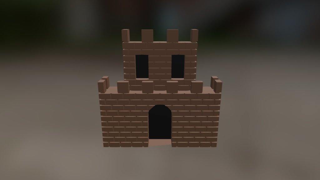 8-Bit Castle - 3D model by Prof Tanner (@rwt07a) [5417ea0] - Sketchfab