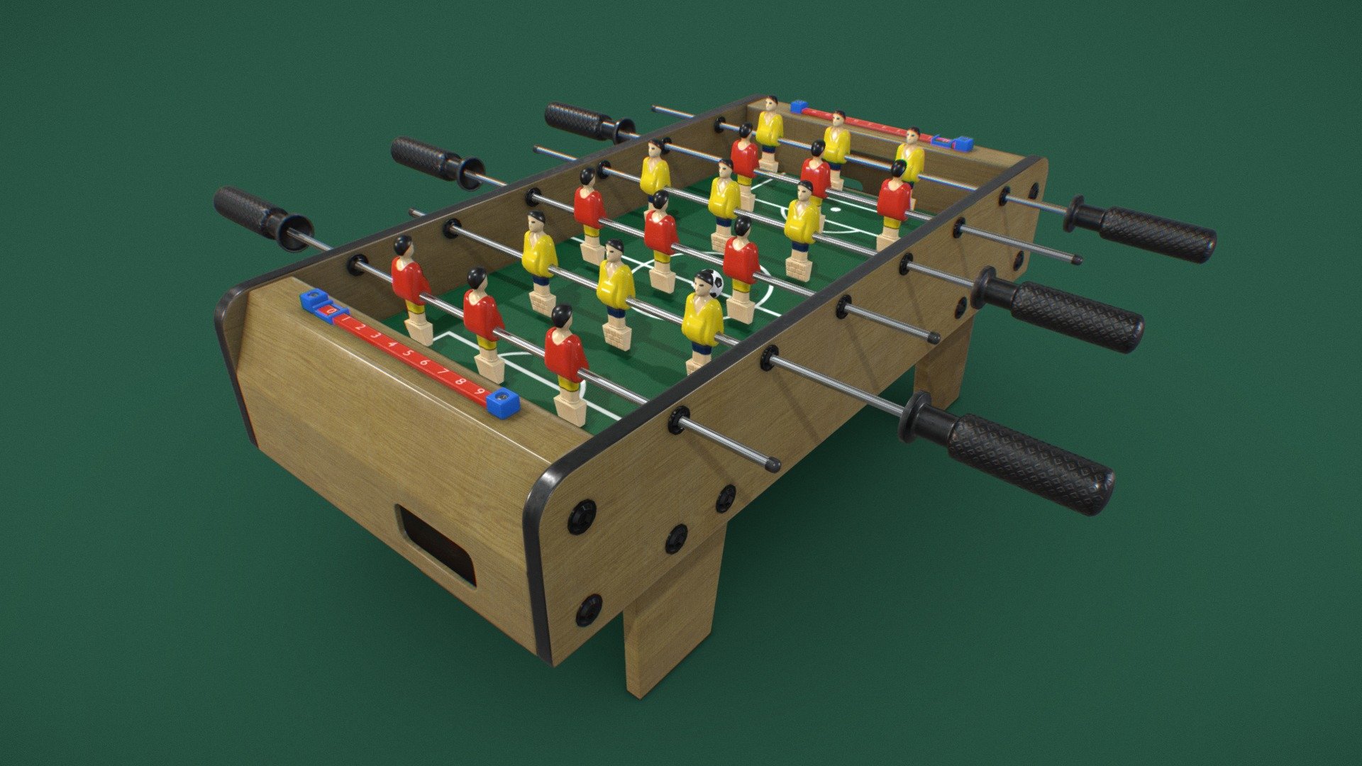 Table Soccer - Download Free 3D model by yanix [54183f6] - Sketchfab
