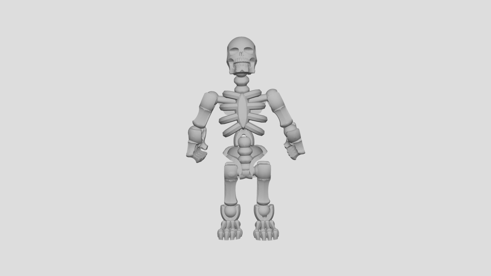 Sculpted Skeleton (3D PRINTABLE) - Download Free 3D model by pooiloui2 ...