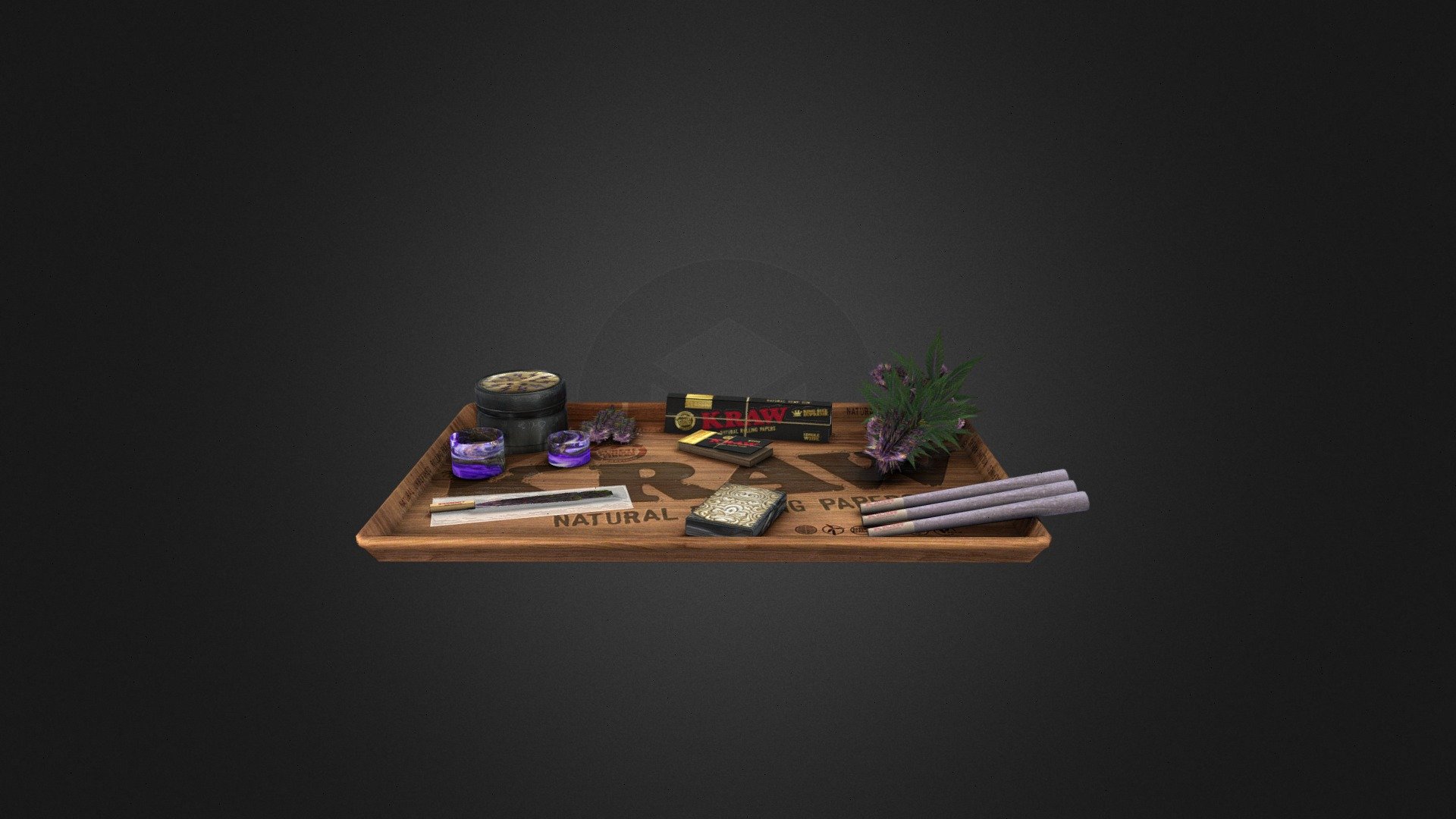 weed kit purple haze - 3D model by LKSHash [541e712] - Sketchfab