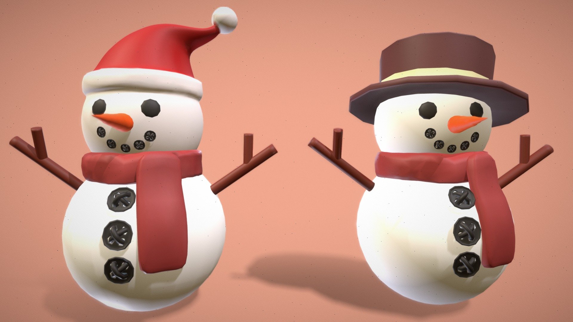 SNOWMAN Pack - Buy Royalty Free 3D model by Ainaritxu14 [541ecc1 ...