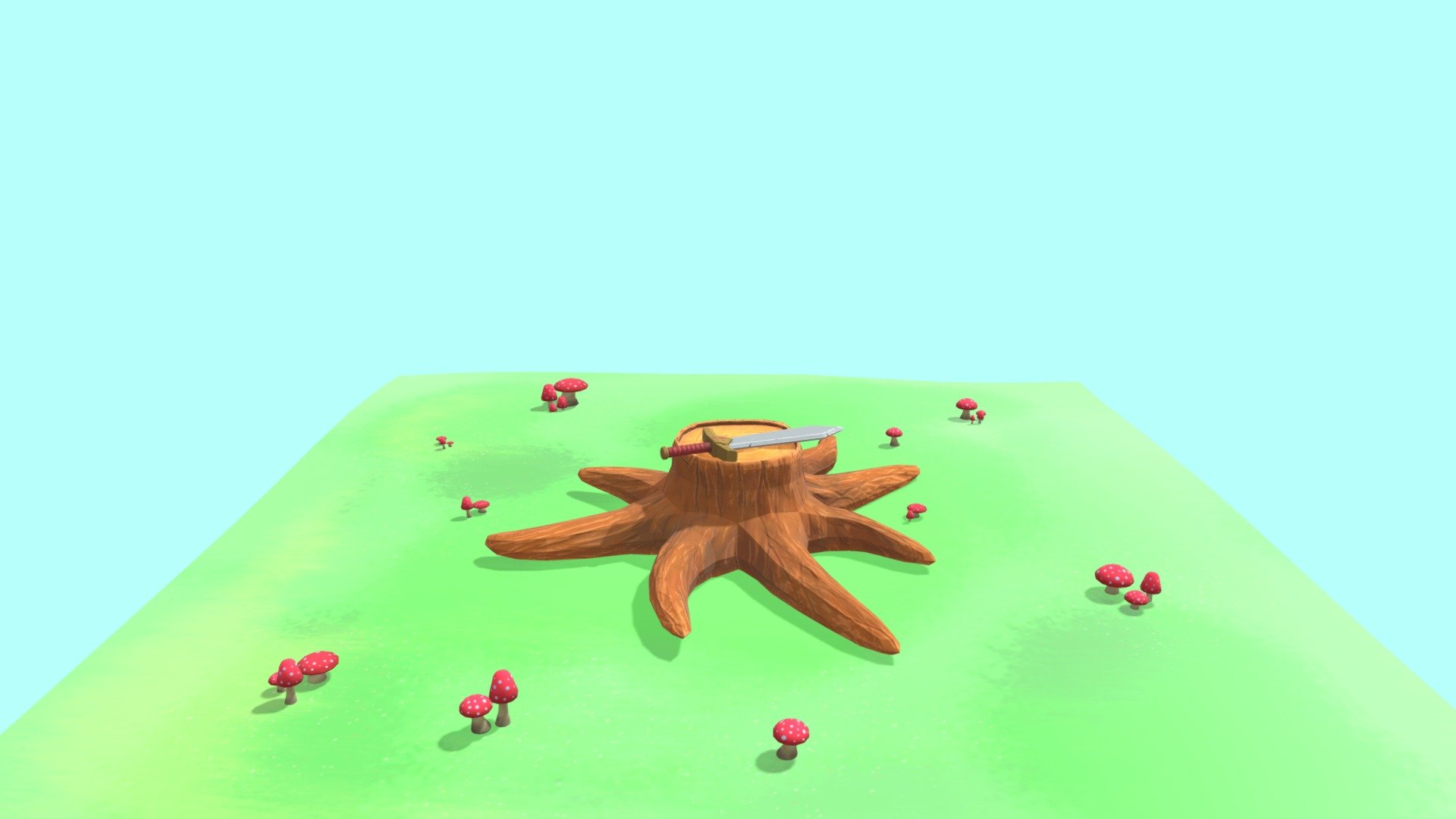 Stylized Tree Stump Scene - Download Free 3D model by agoldstein5 ...