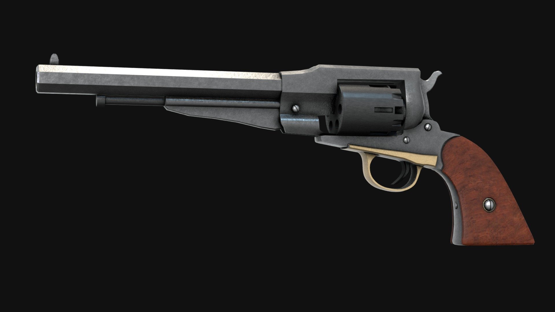 Remington revolver - Download Free 3D model by C.J..Goldman [542408d ...