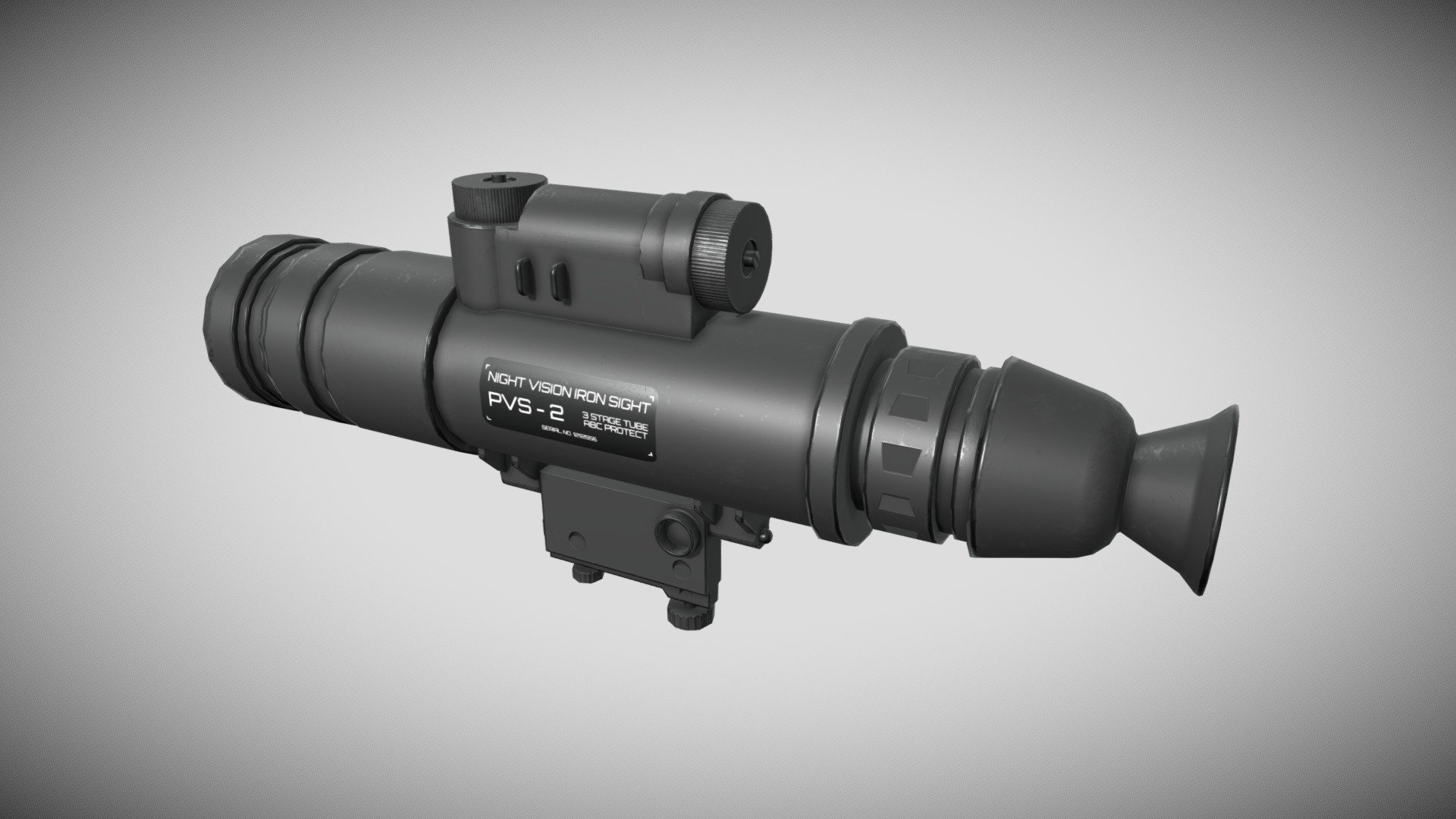 AN PVS 2 Starlight Scope - Low Poly - Game Ready - Buy Royalty Free 3D ...