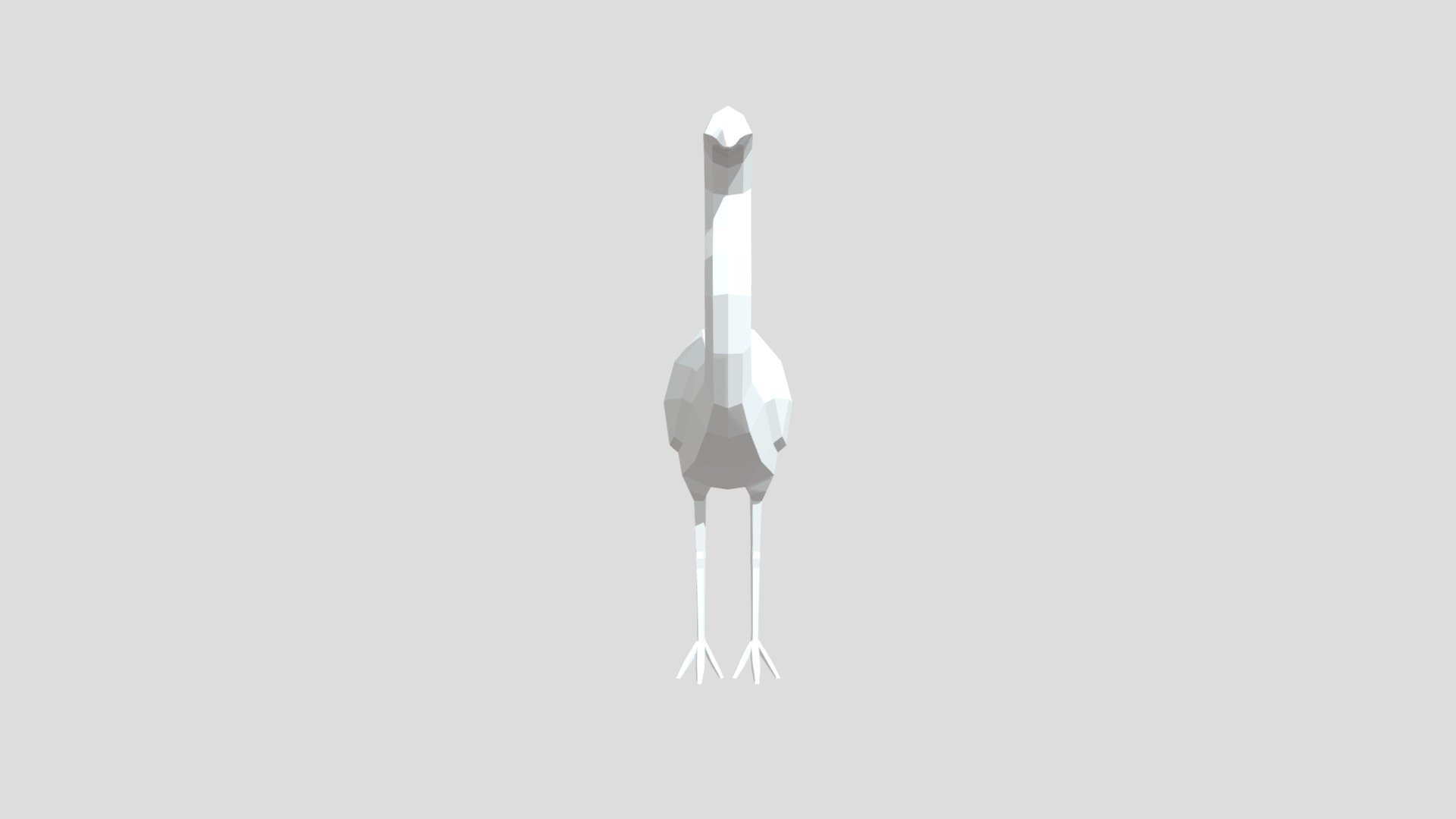 Great egret from Poly by Google - Download Free 3D model by IronEqual ...