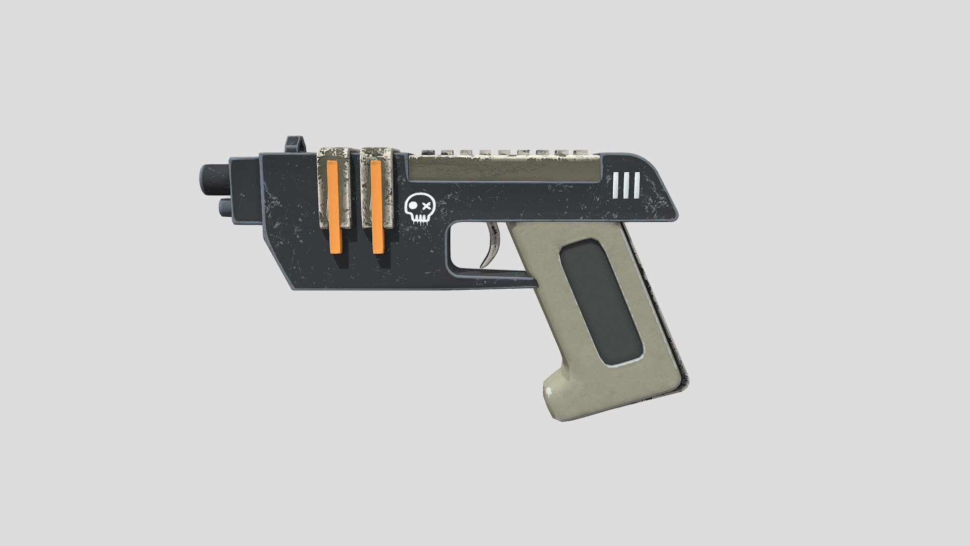 Dystopian Pistol - 3D model by Skyberk [542b30a] - Sketchfab
