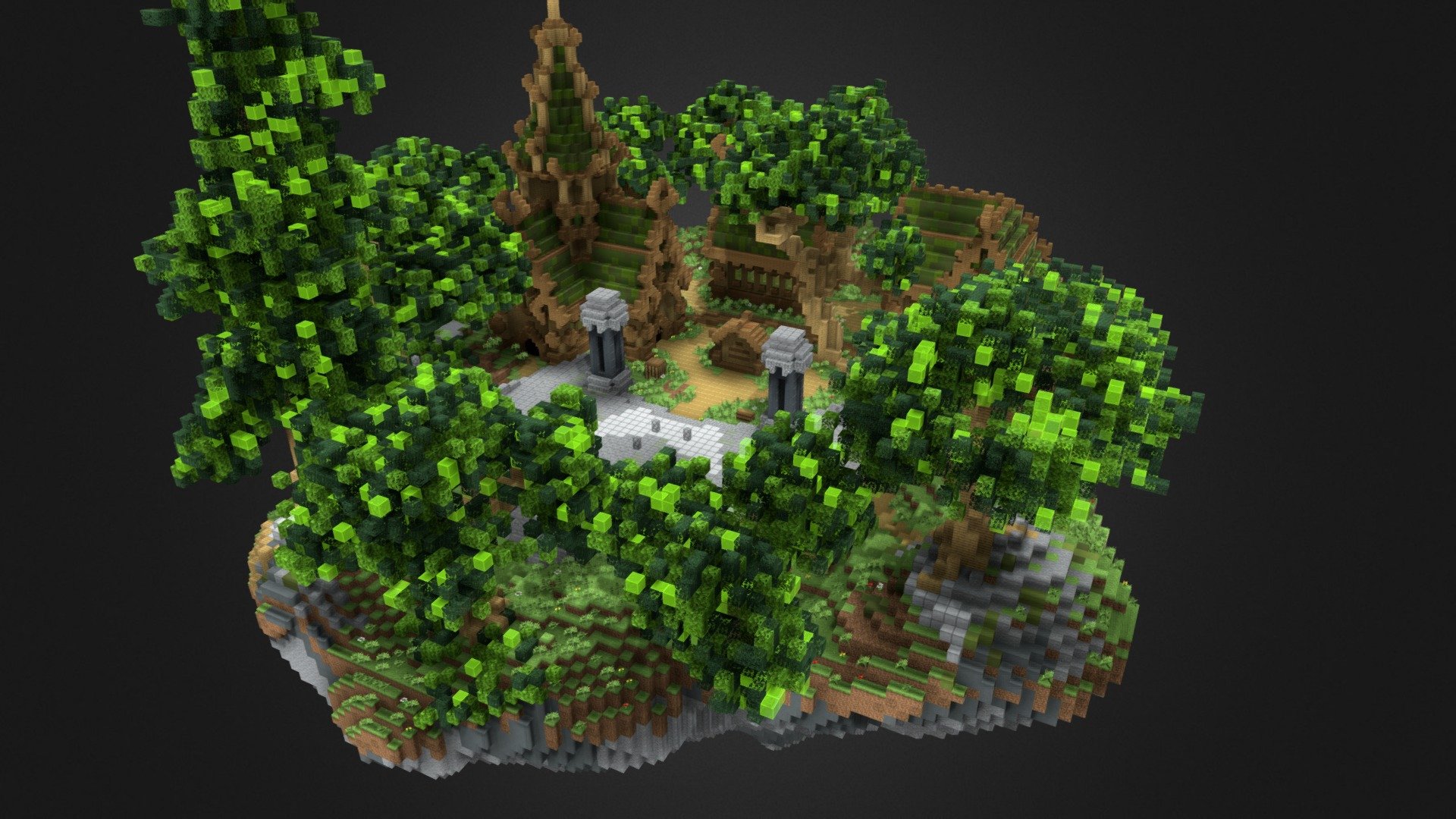 Island Hub - 3D model by AliensBuilds [542e61e] - Sketchfab