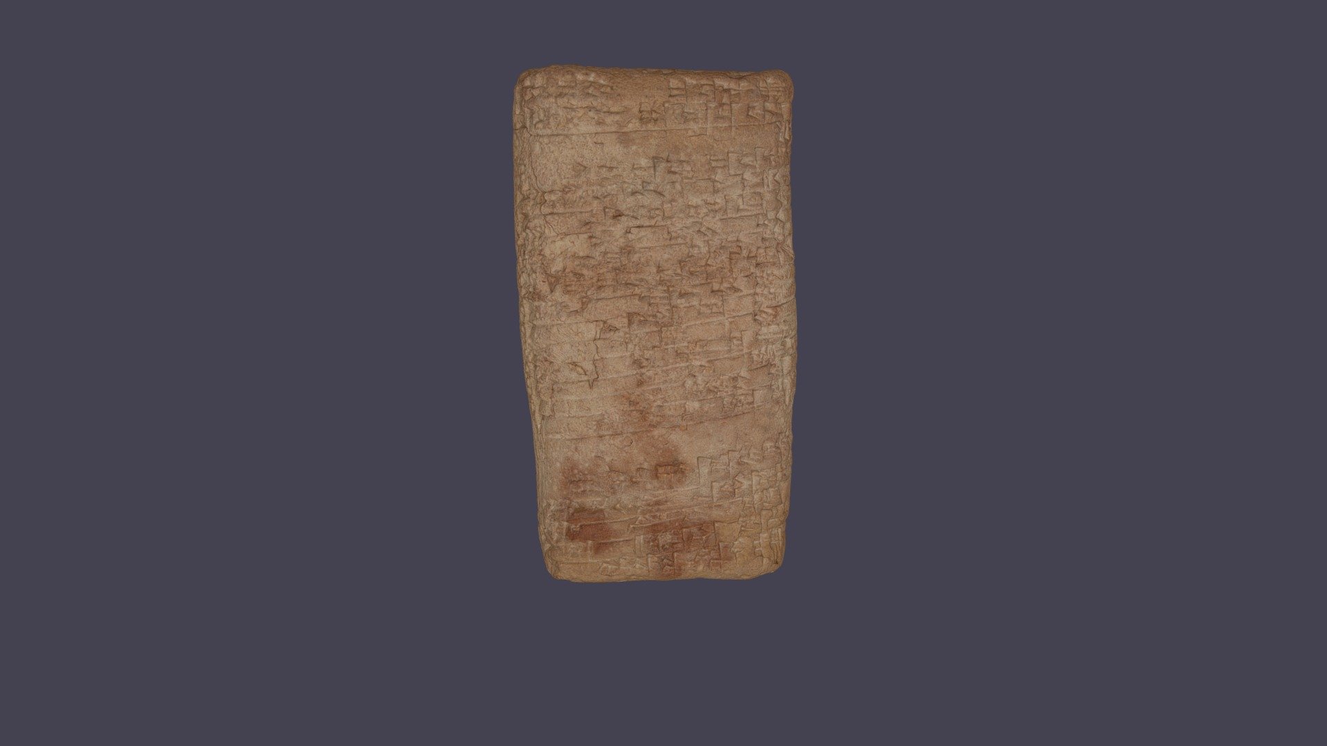 3: Tablet, circa 1763 B.C. - 3D model by scarc [542f96d] - Sketchfab