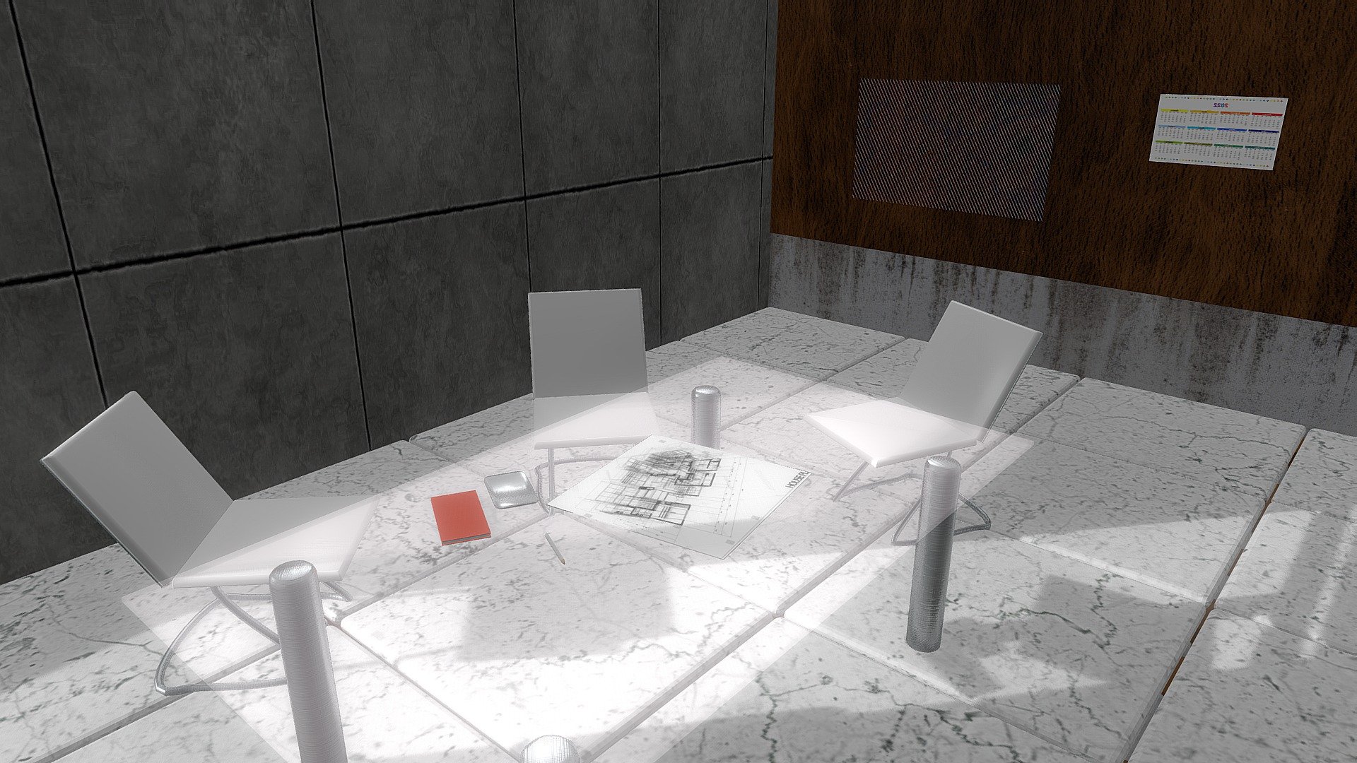 draft interior arch vizual office - 3D model by vector.plan (@plein ...