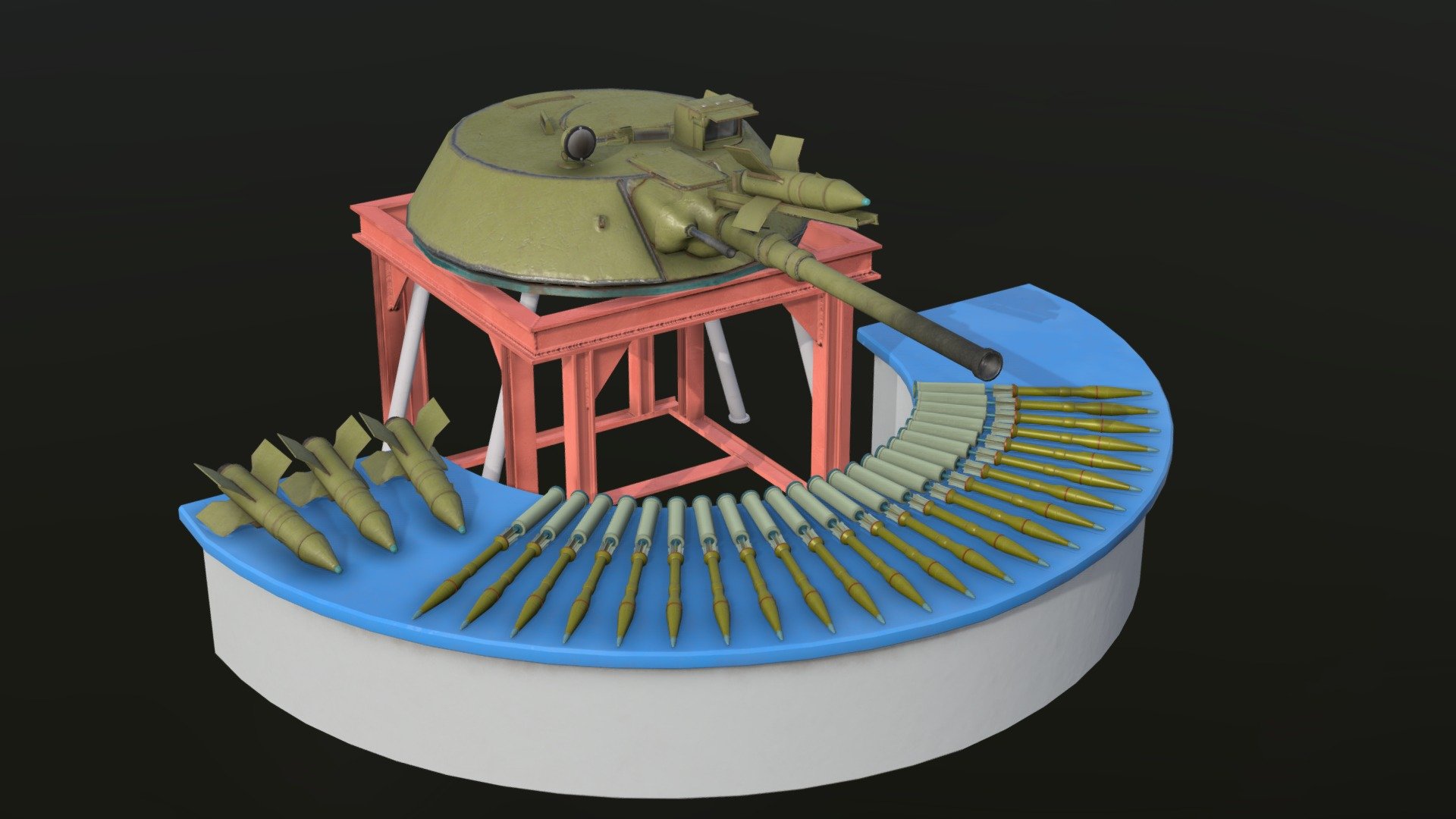 BMP-1 combat Module / Боевой модуль БМП-1 - 3D model by Egor Pon (@Egor ...