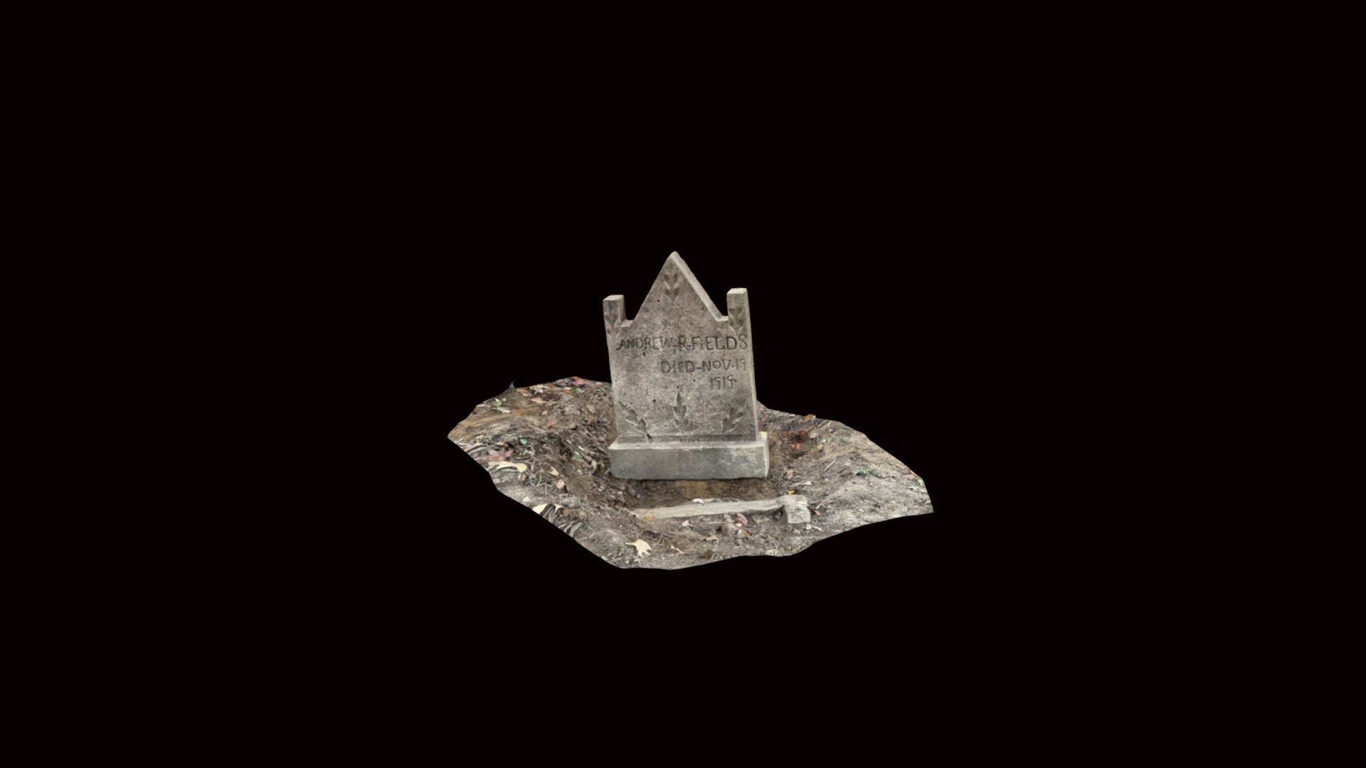 Uprighted grave marker (VCU_3D_8029) - 3D model by Virtual Curation Lab ...
