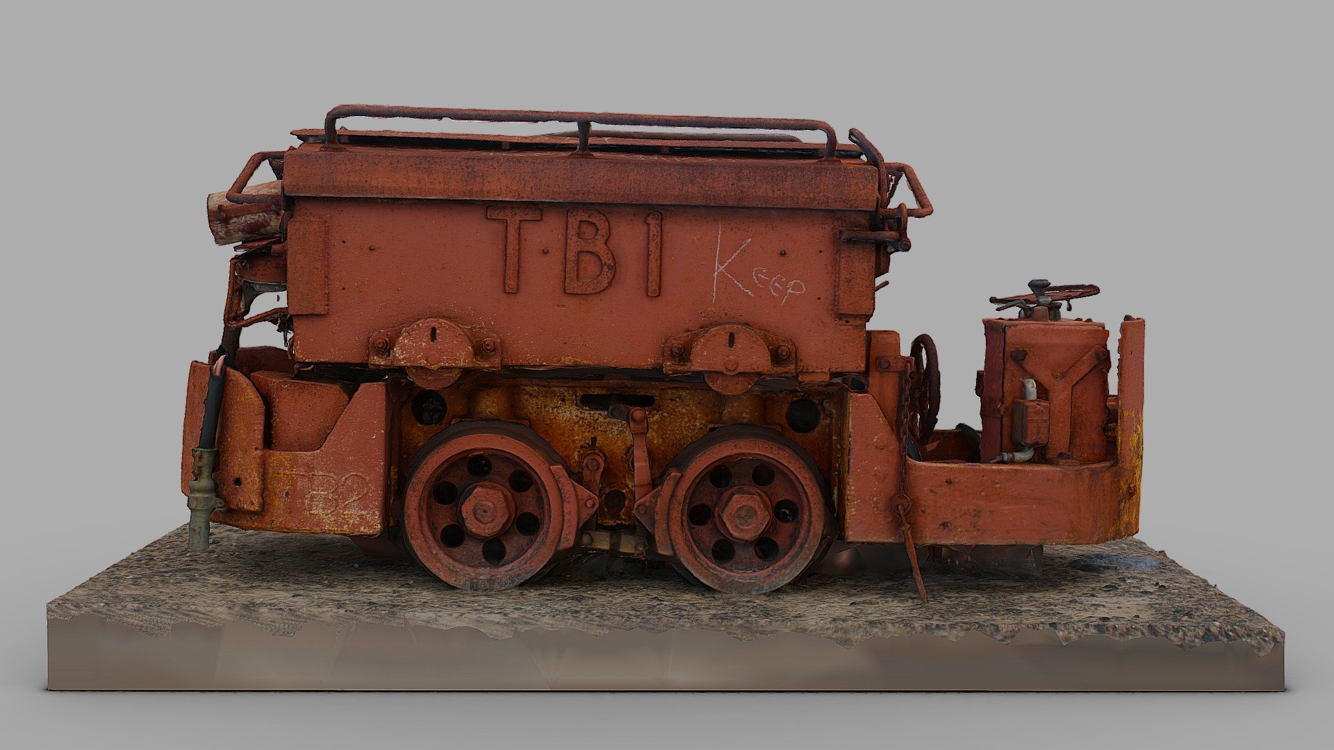 Electric Mine Train (Raw Scan) - Buy Royalty Free 3D model by Renafox ...