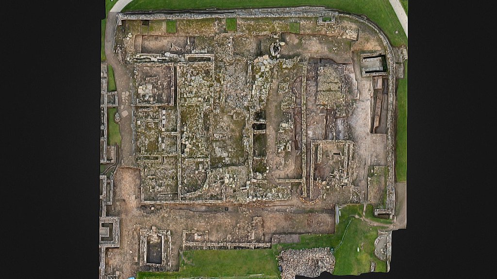 Vindolanda Excavation SE Fort 2015 - 3D model by SUMO GeoSurveys ...