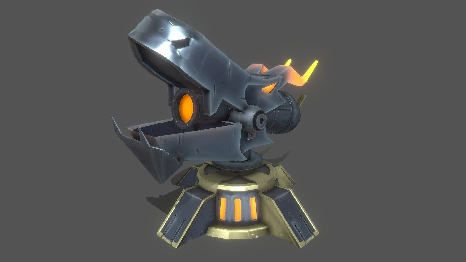Dragon Turret - 3D model by pauloski [5437bc5] - Sketchfab