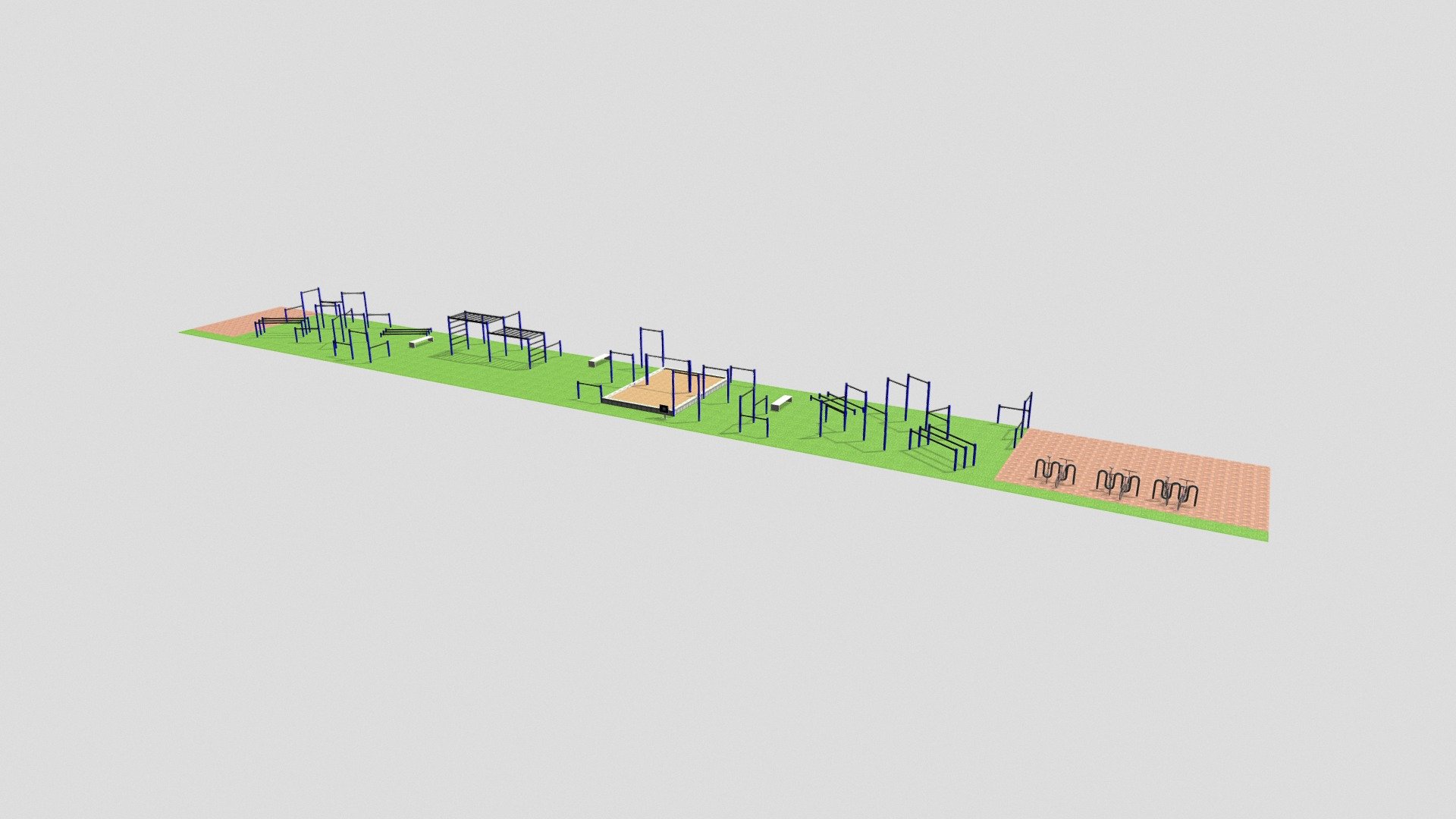 2M Calisthenics Gym - Download Free 3D model by Dave M. (@homeandgym ...