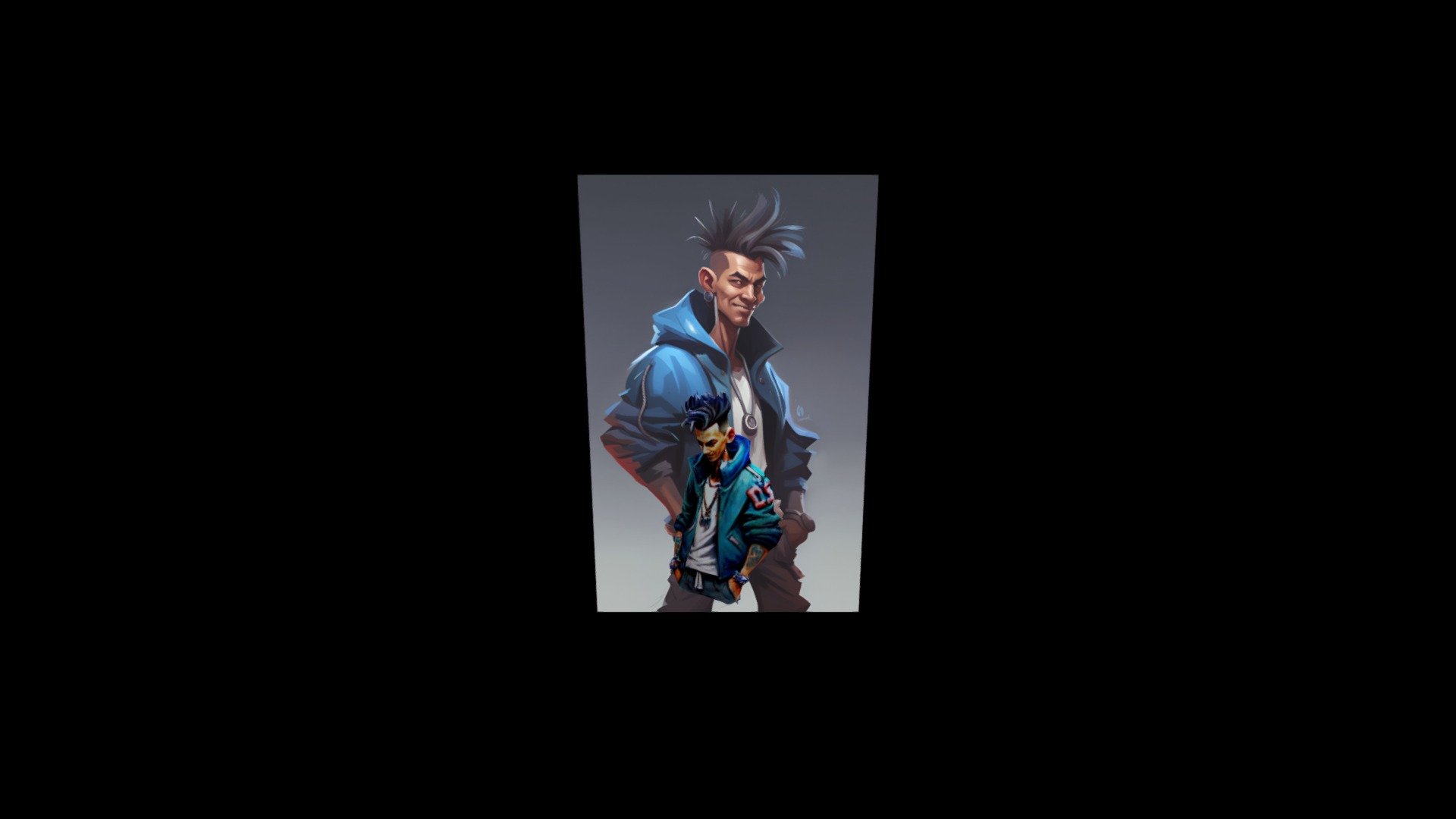 "Blue Jacket Guy Smiling" A man wearing a blu - Download Free 3D model ...