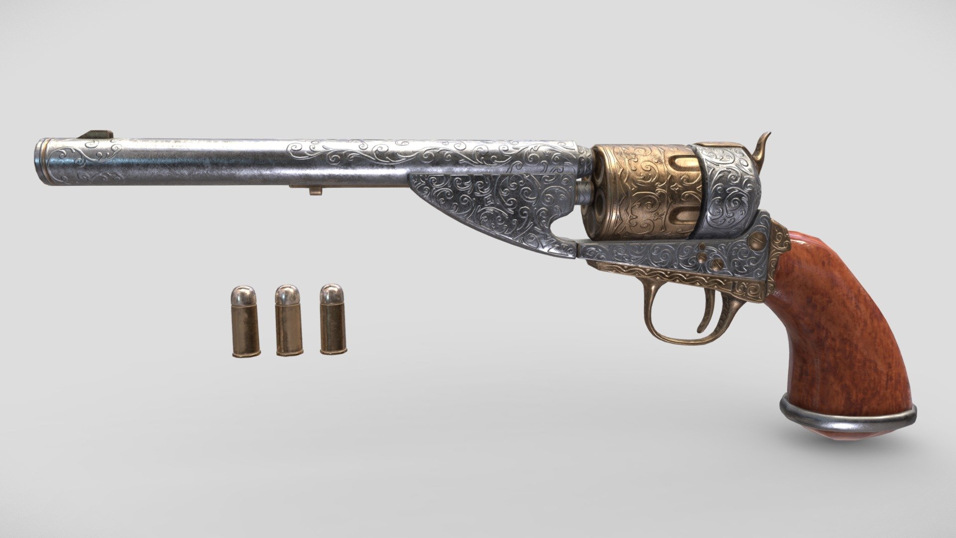 Ornamented Revolver - Buy Royalty Free 3D model by Jaton24 [5439973 ...