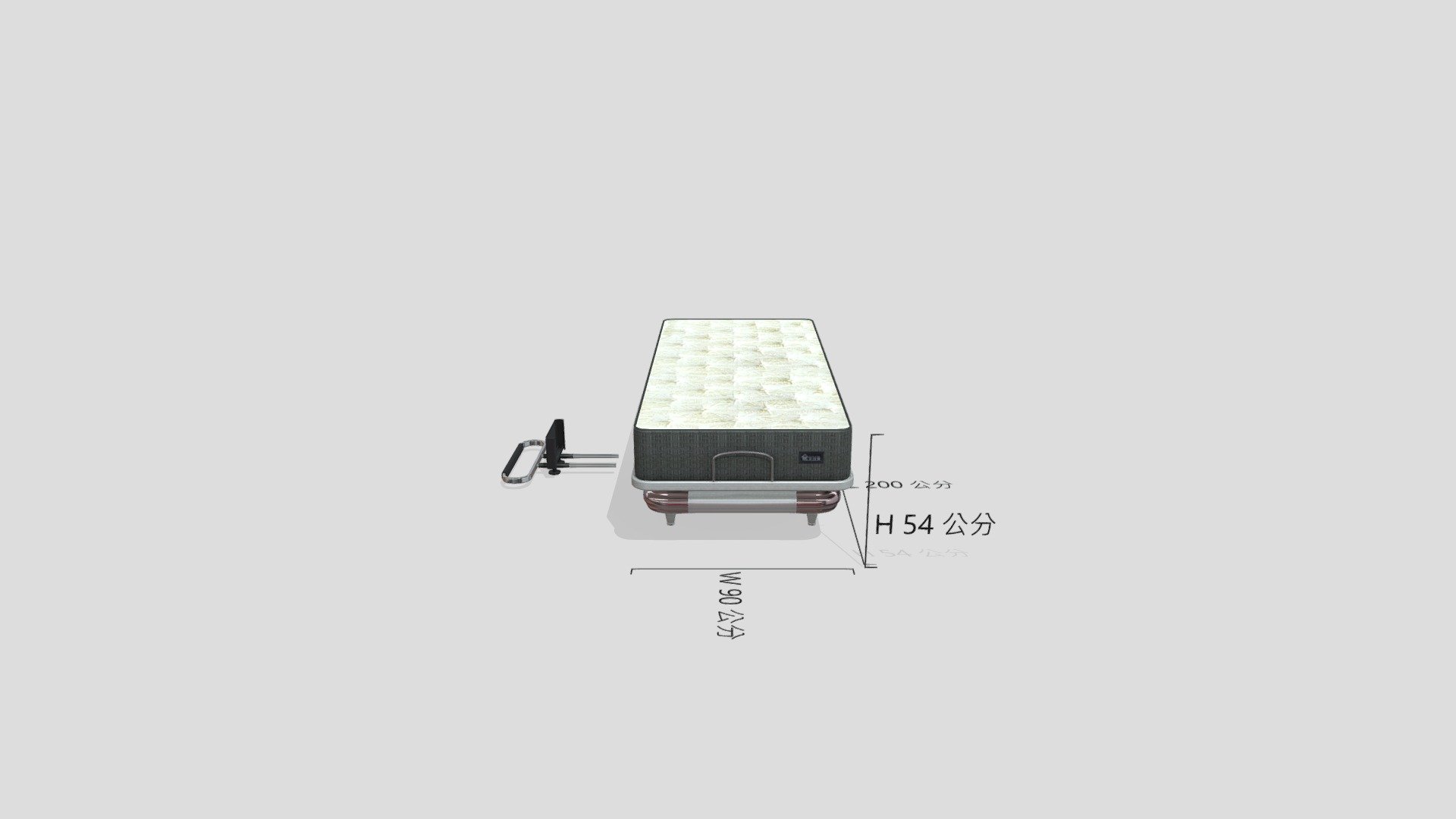 Go Home&Sleep - A1 - 附扶手 - M - 科技銀 - 3D model by Go Home&Sleep (@yowoa ...