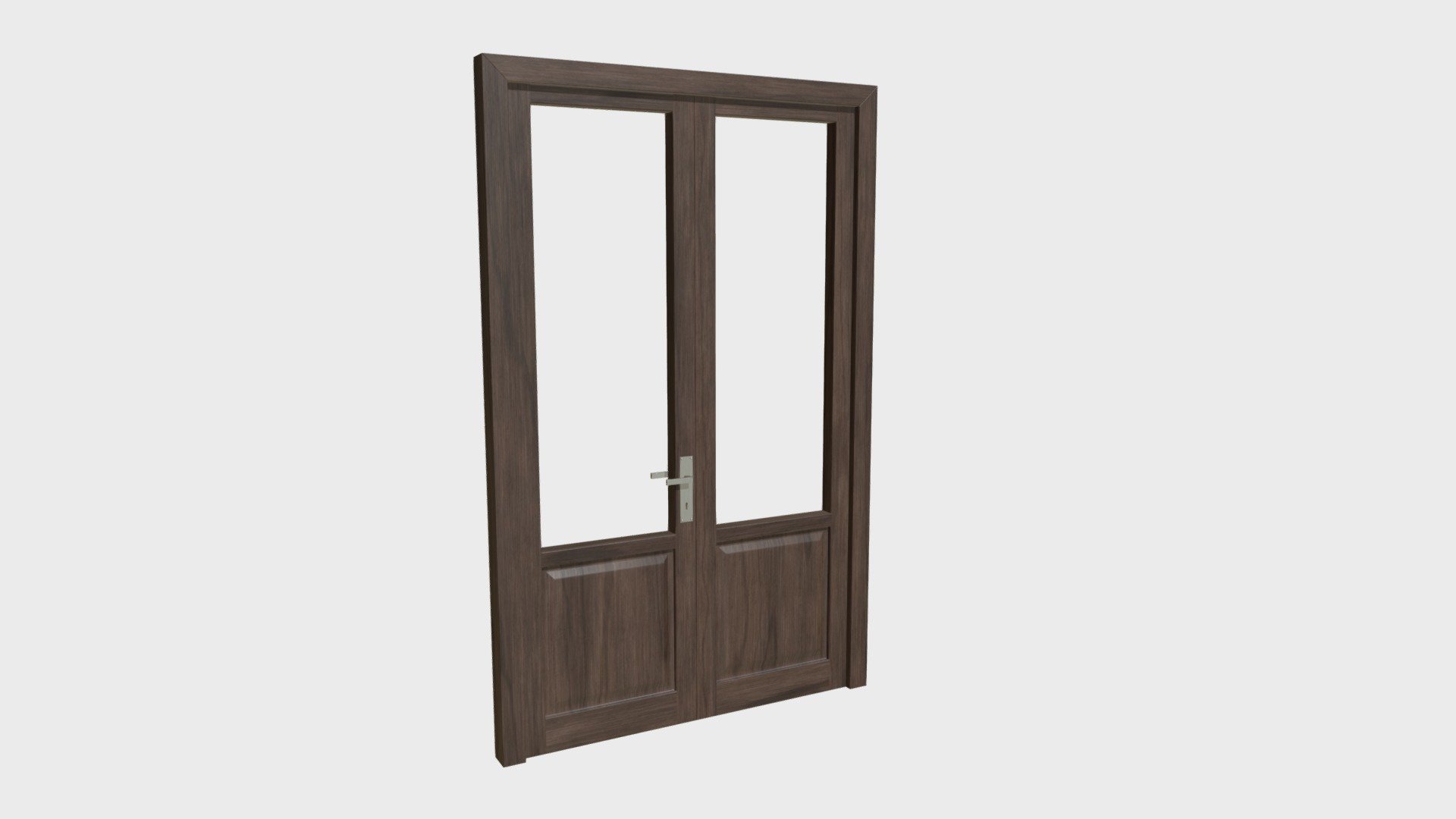 Glass panel double door - Buy Royalty Free 3D model by ...