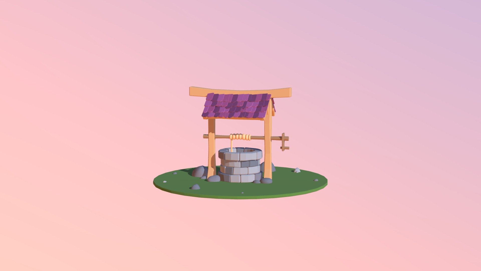 Low Poly Well - Download Free 3D model by Nayane Reinert (@anenay ...