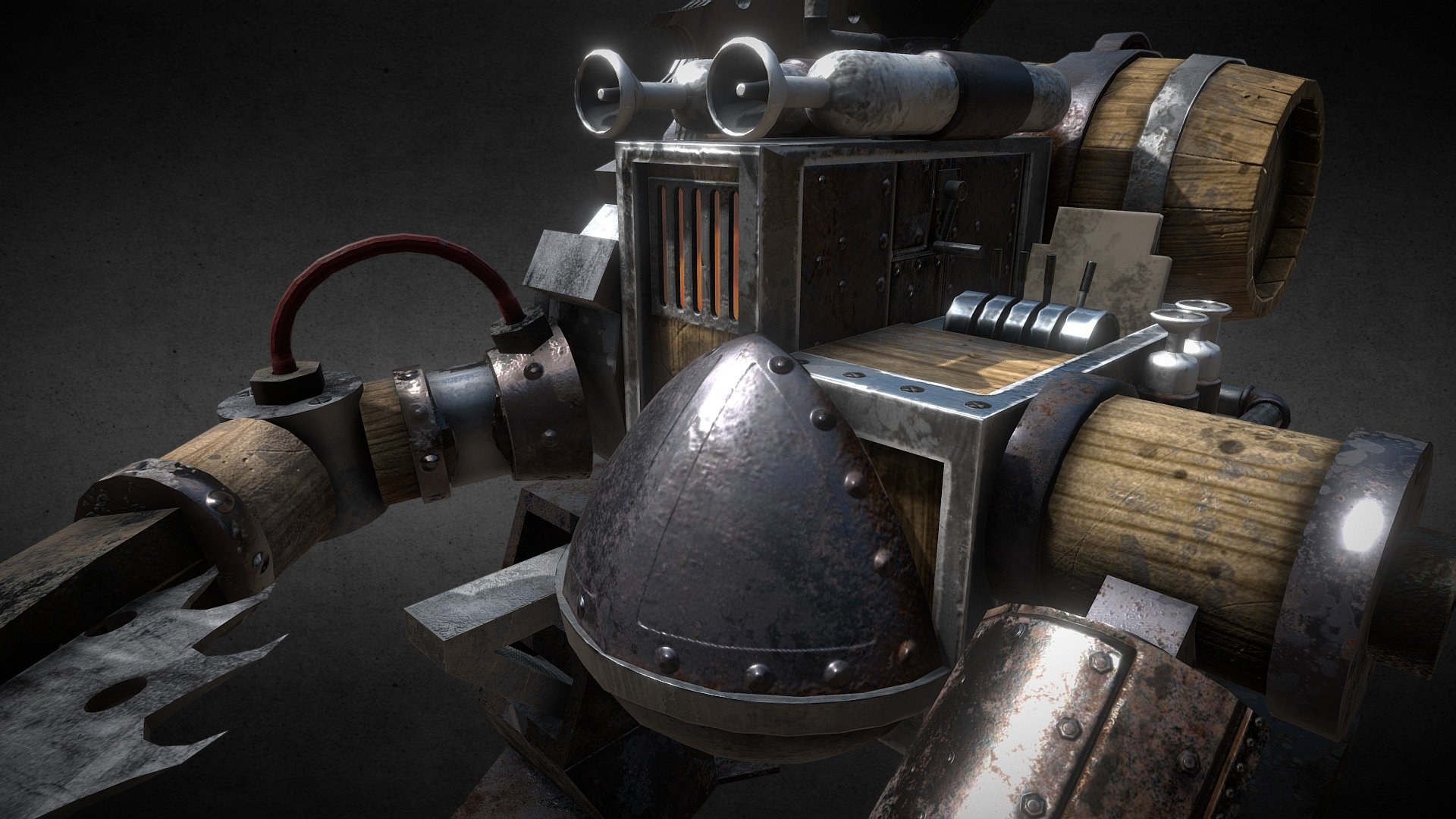 Woodcutter Robot 伐木机器人 - 3D model by Raelement [543f02d] - Sketchfab