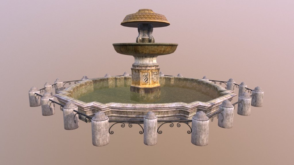 2010 Fountain - 3D model by r_ka (@ruslan.kindruk) [5441720] - Sketchfab