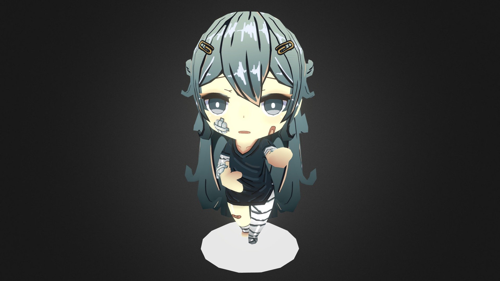 Sinu-chan, OC Chibi Anime - 3D model by Nauval [5443019] - Sketchfab