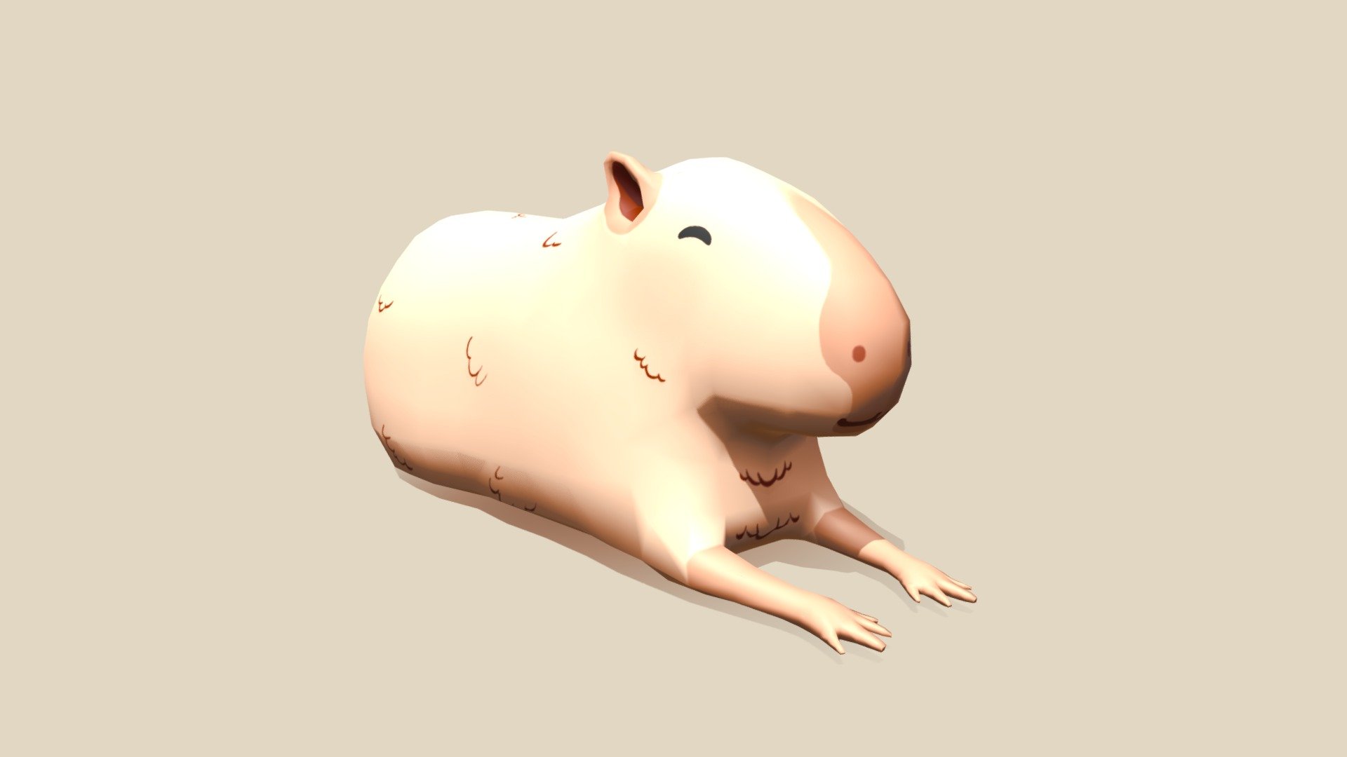 Capybara - Download Free 3D model by IvYu.UA [5443d20] - Sketchfab