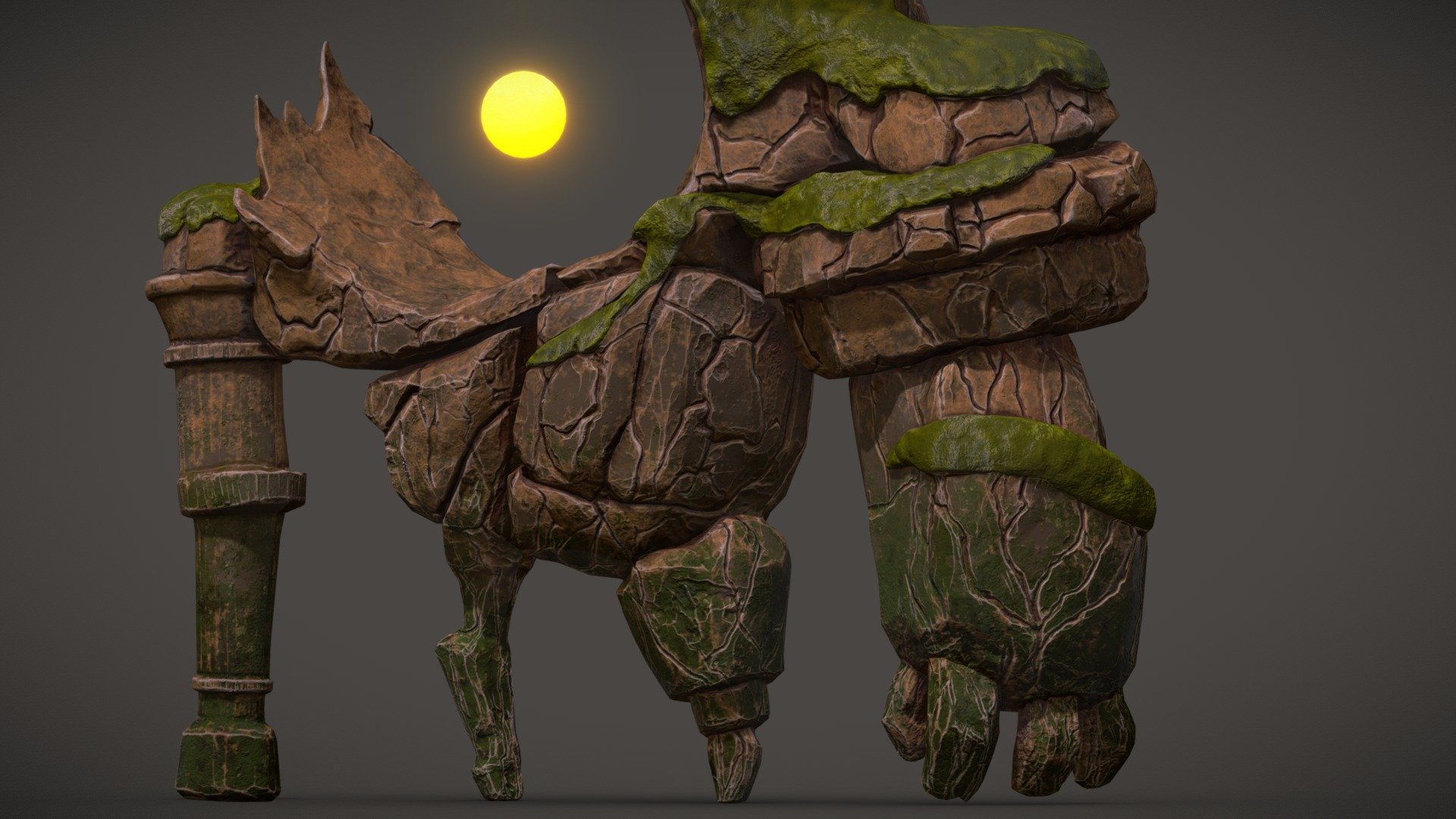 Moss Golem - 3D model by Emili.Ruiz [54441df] - Sketchfab