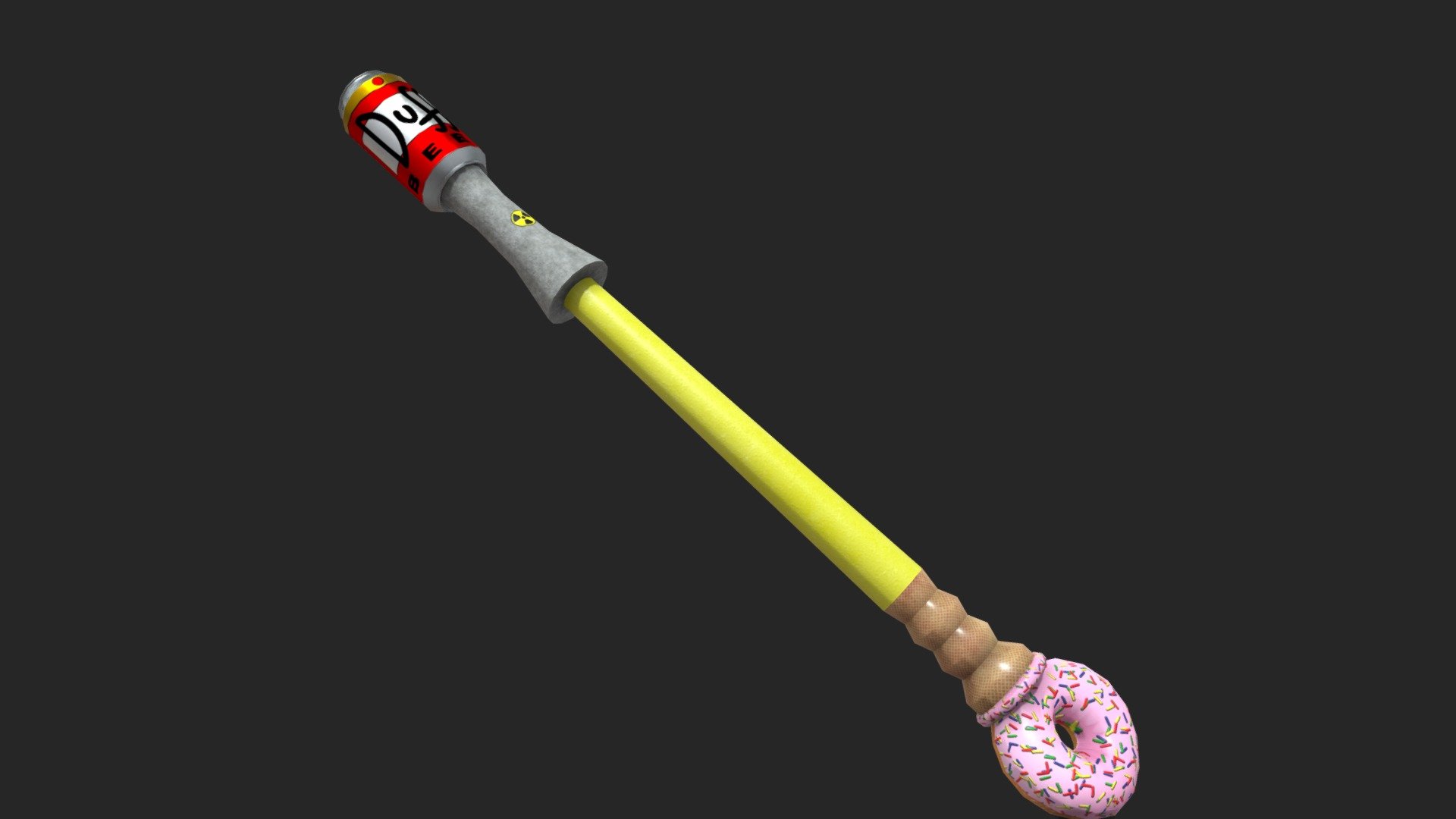 Simpsons Wand - 3D model by LucasPresoto [54459fb] - Sketchfab