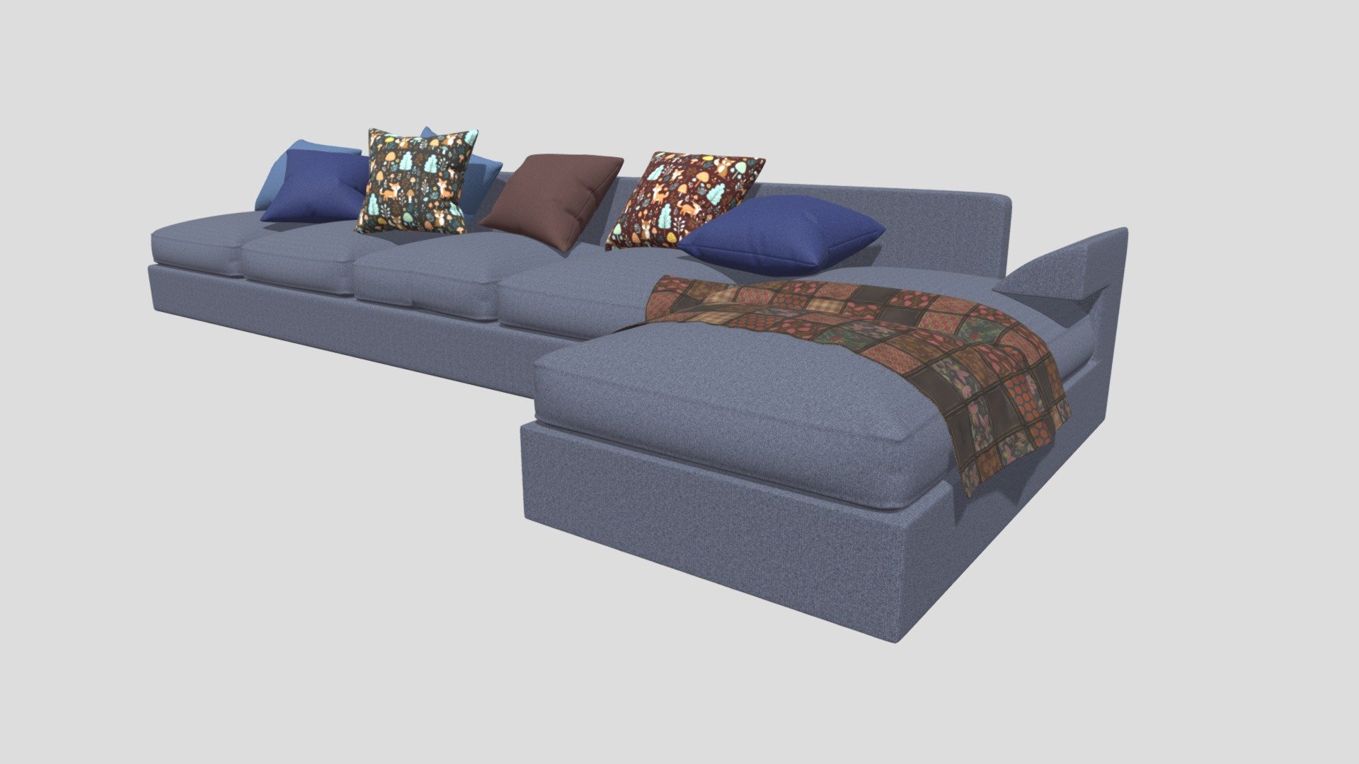 Couch - 3D model by zuzanakpetr [5445aca] - Sketchfab