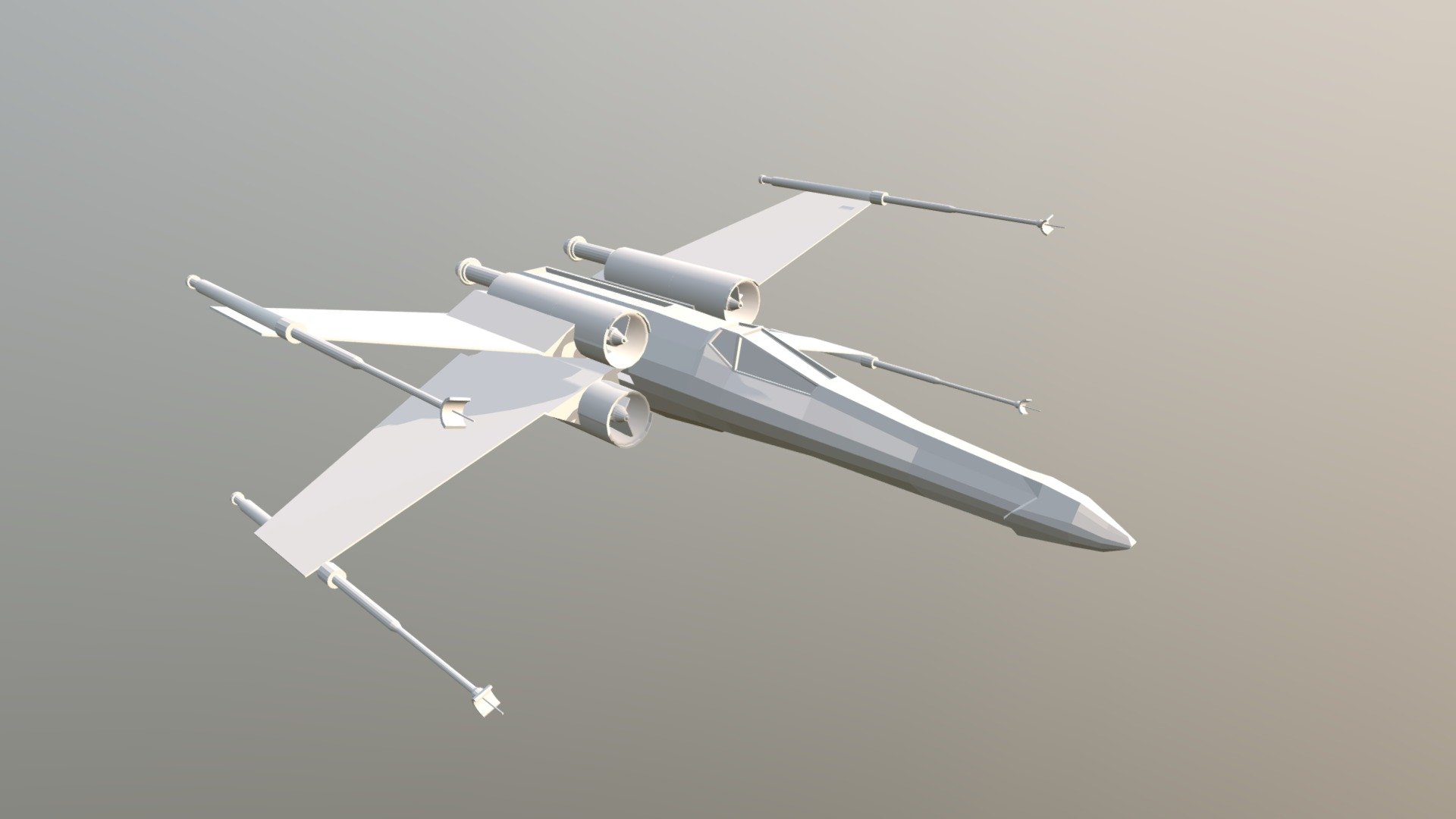 Xwing - 3D model by lulaa [544aa13] - Sketchfab