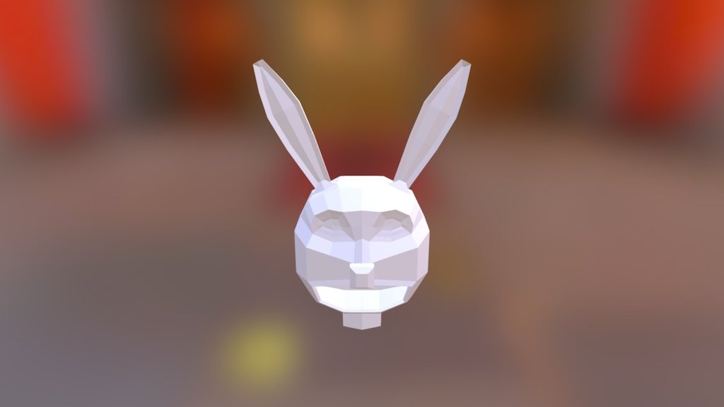 Low resolution bunny head 2 - 3D model by meshita [5451982] - Sketchfab